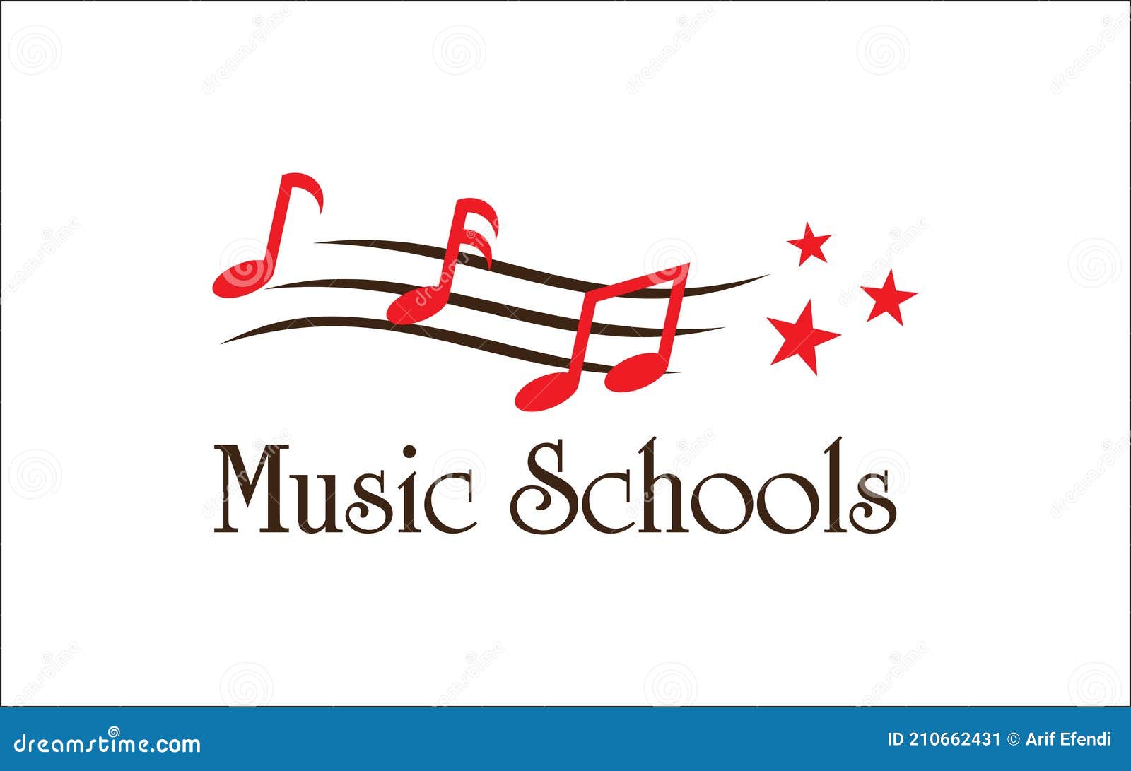 Illustration Vector Graphic of the Best Music School Logo Design ...