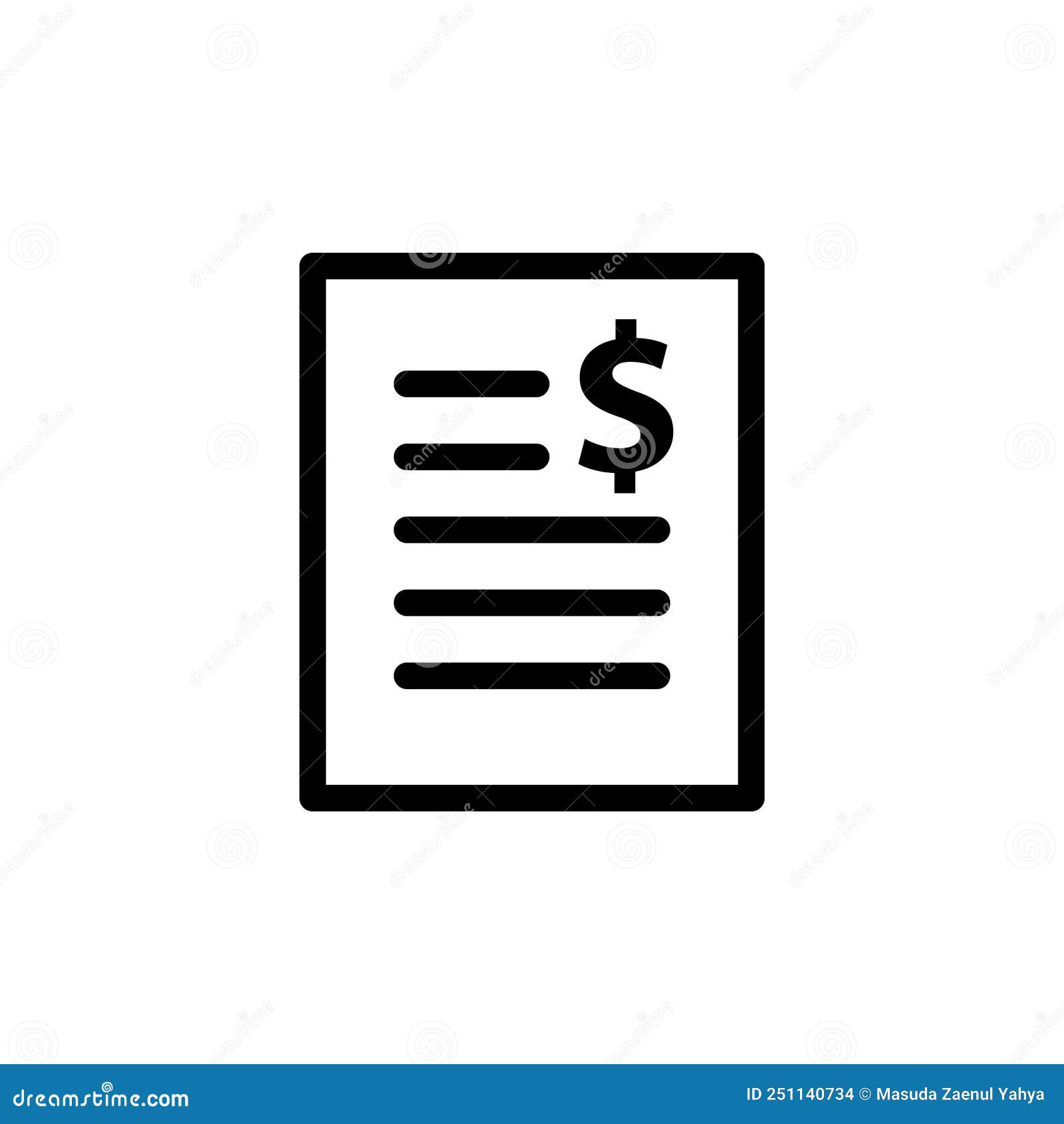 Illustration Vector Graphic of Bill Icon Design Stock Vector ...