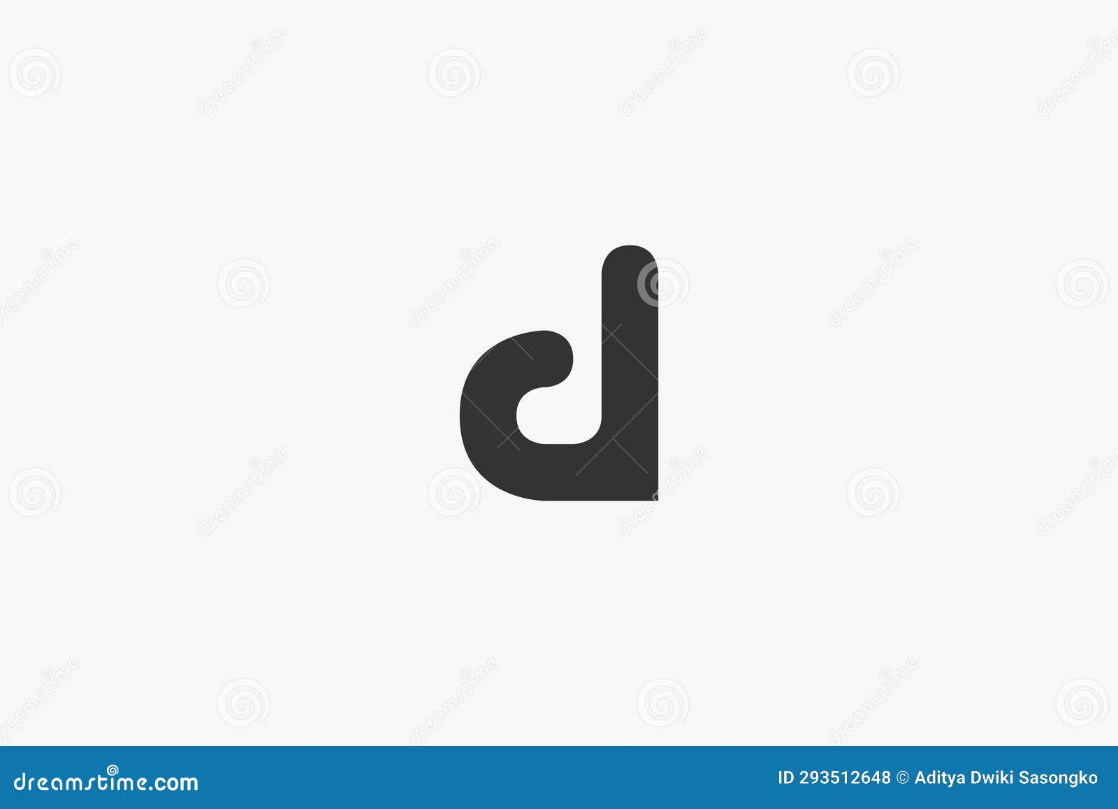 Bold letter d logo stock vector. Illustration of letter - 293512648