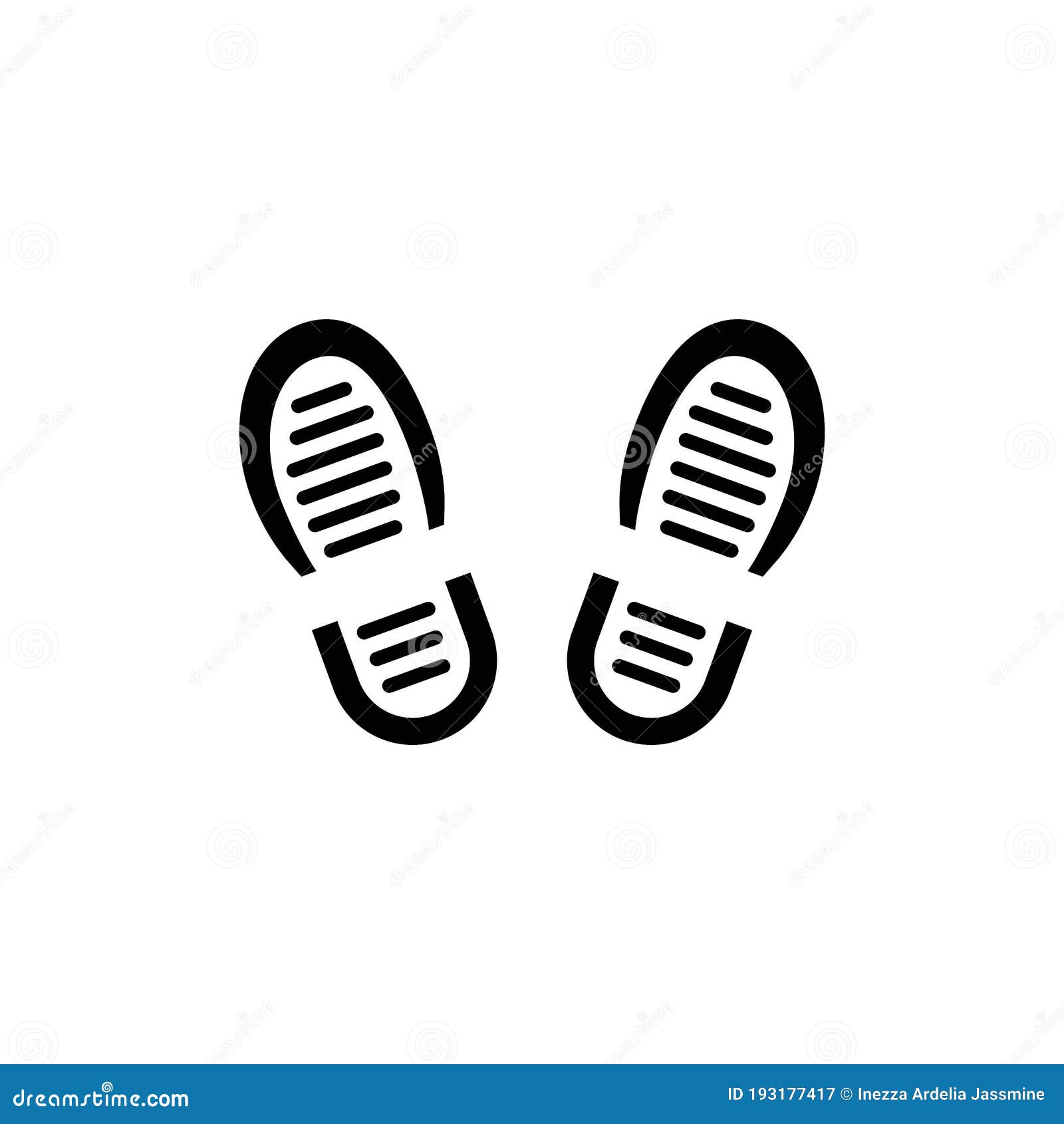 Boot Print Icon, Illustration Design Template Stock Vector ...