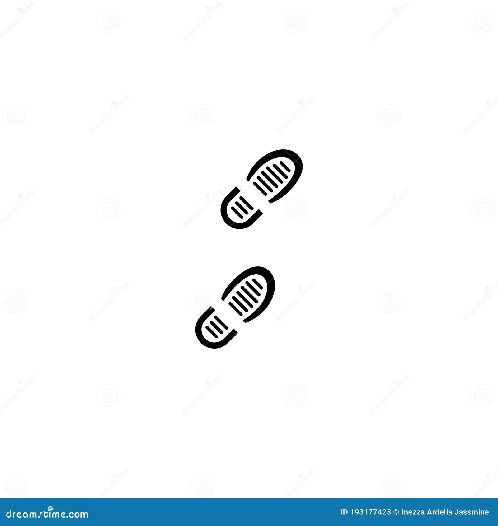 Boot Print Icon, Illustration Design Template Stock Vector ...