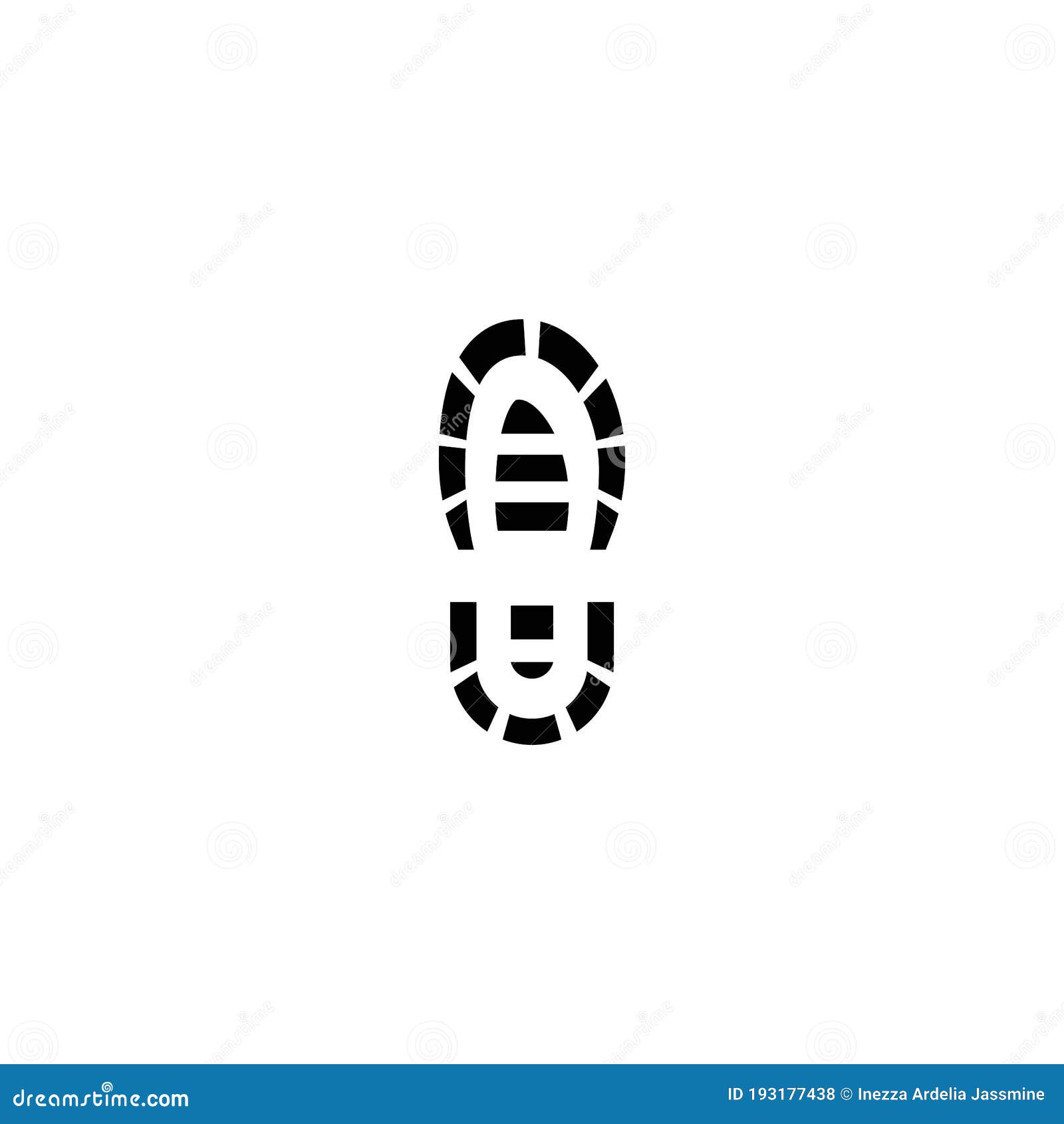 Boot Print Icon, Illustration Design Template Stock Vector ...