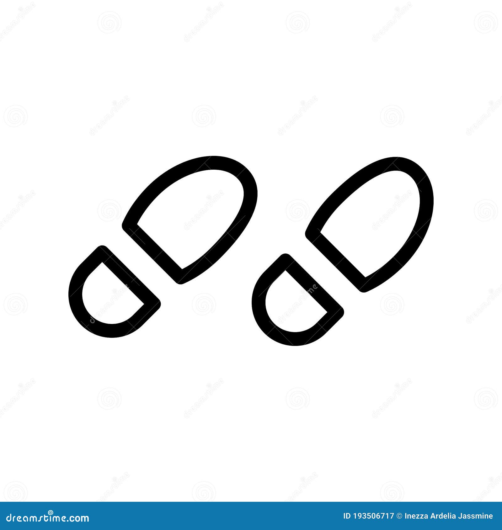 Boot Print Icon, Illustration Design Template Stock Vector ...