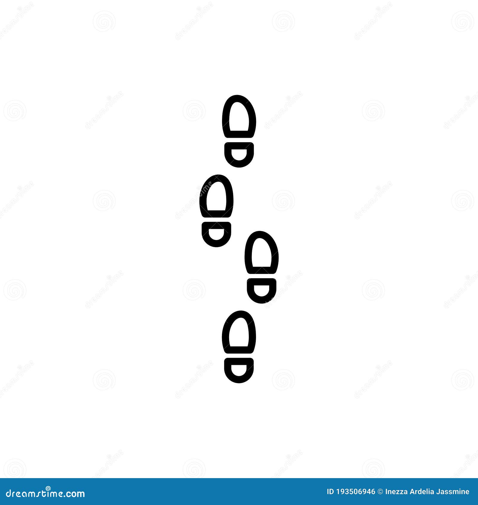 Boot Print Icon, Illustration Design Template Stock Vector ...