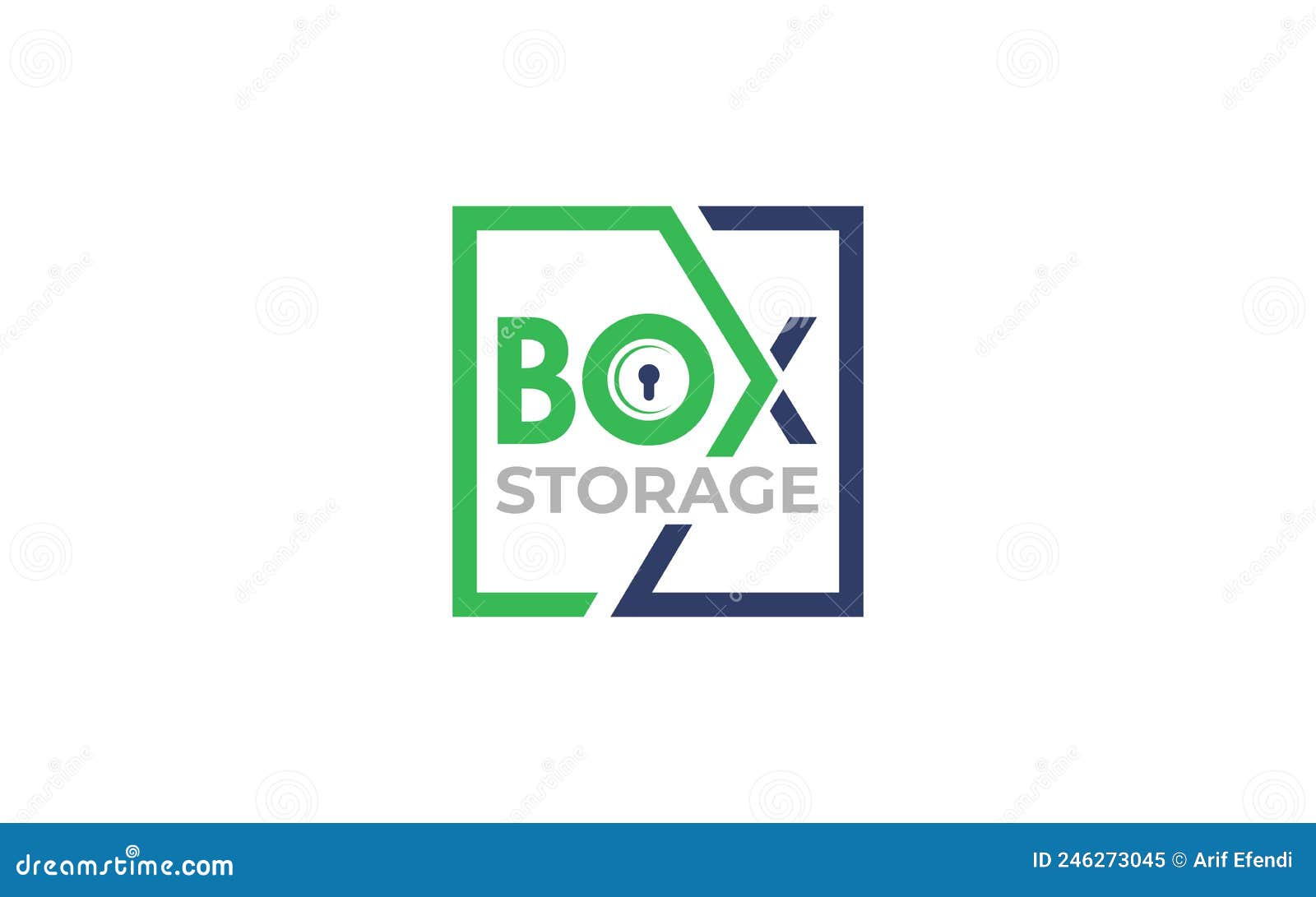 Illustration Vector Graphic of Box Storage Company Logo Design Template ...