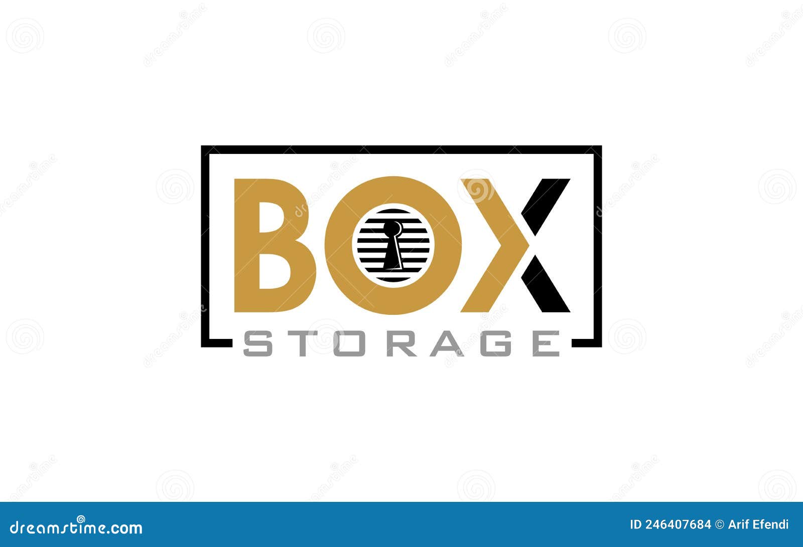 Illustration Vector Graphic of Box Storage Company Logo Design Template ...
