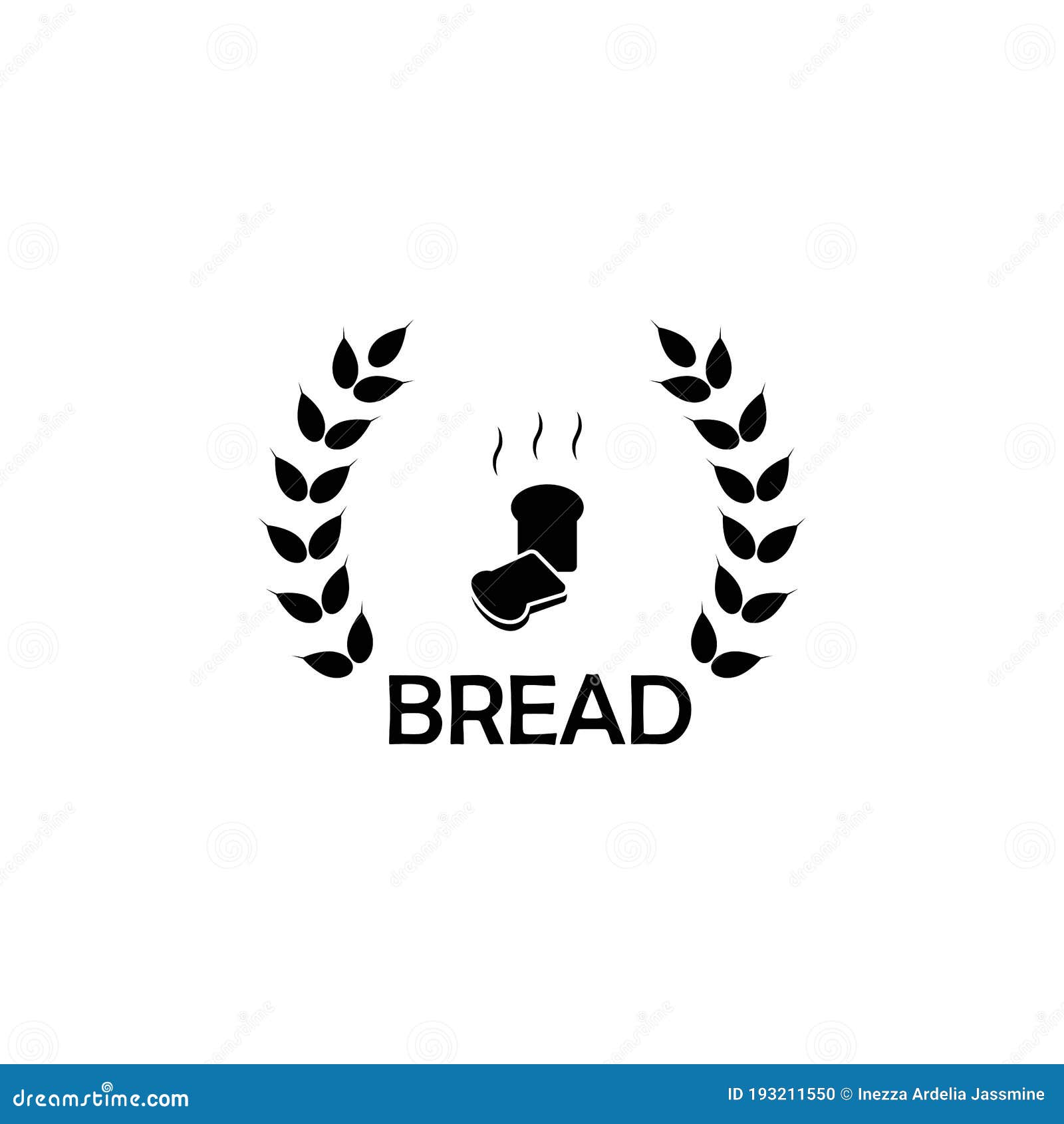 Bread Icon, Symbol Design Template Stock Vector - Illustration of meal ...