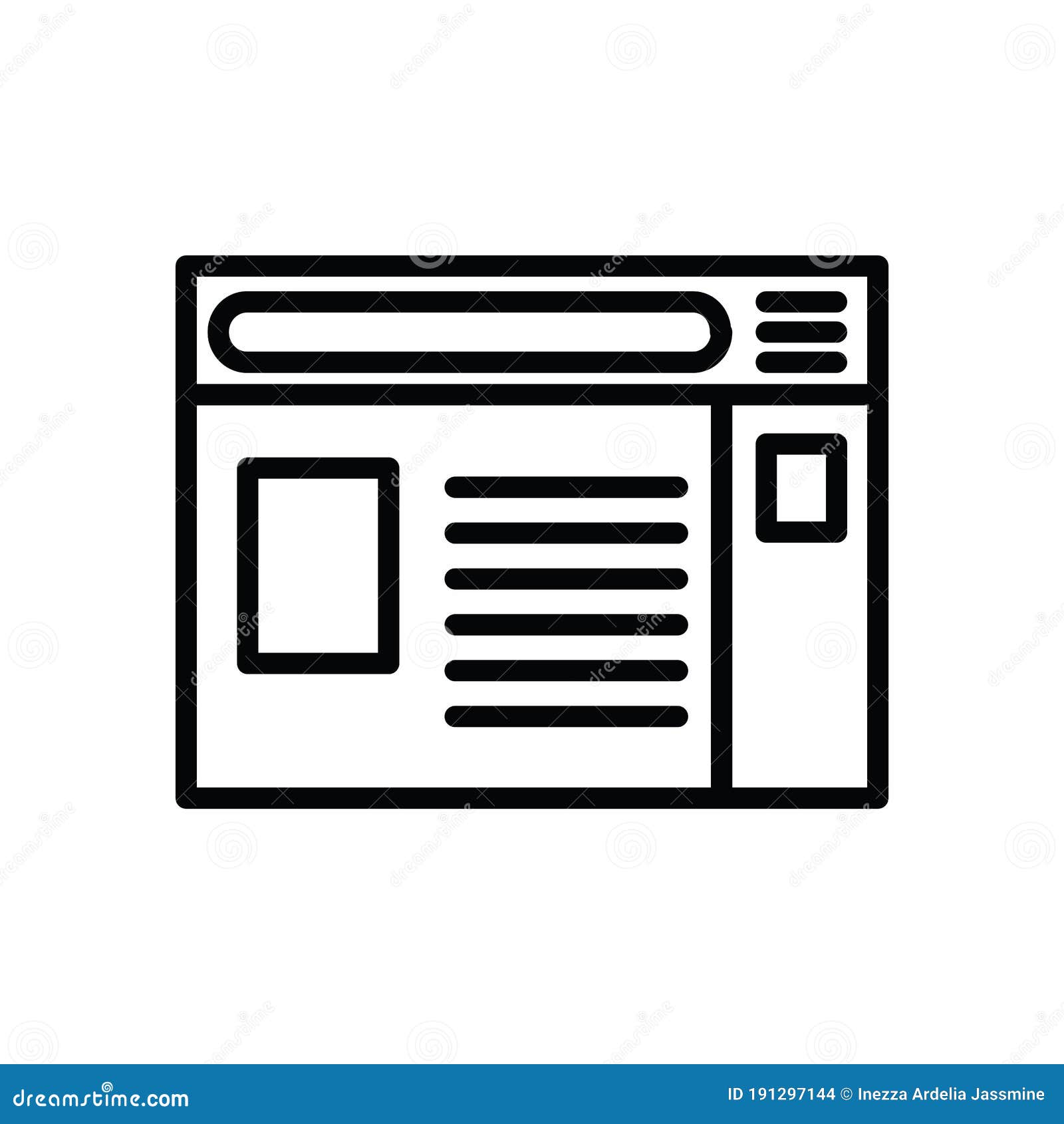 Illustration Vector Graphic of Browser Icon Template Stock Vector ...