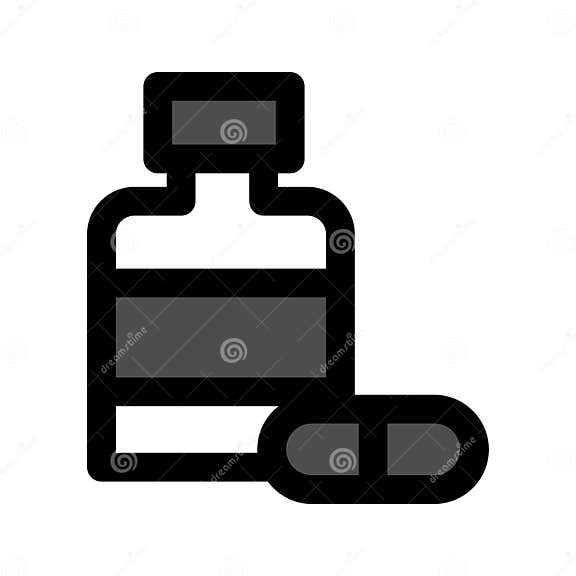 Illustration Vector Graphic of Capsule Jar Icon Stock Vector ...