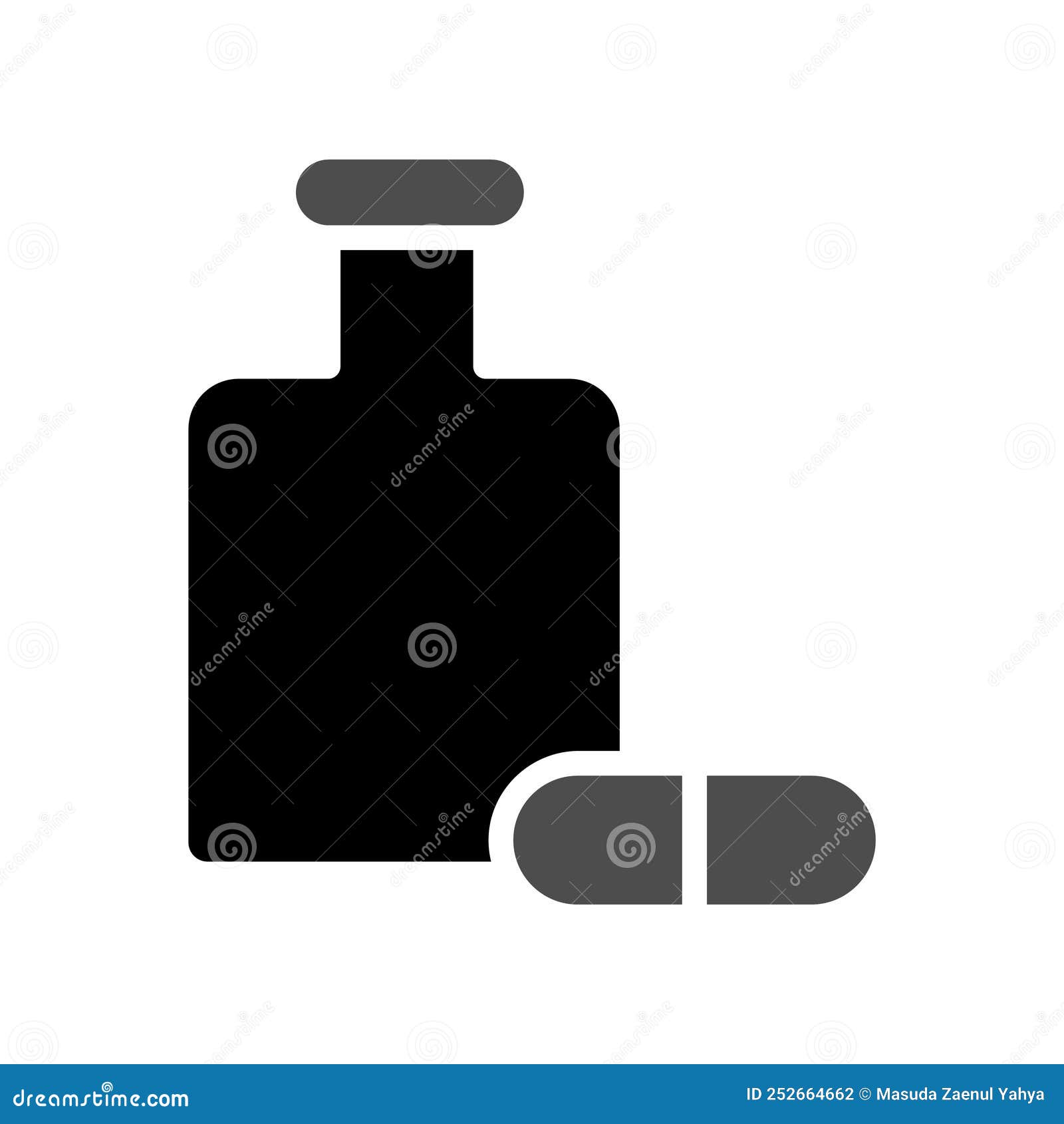 Illustration Vector Graphic of Capsule Jar Icon Stock Vector ...