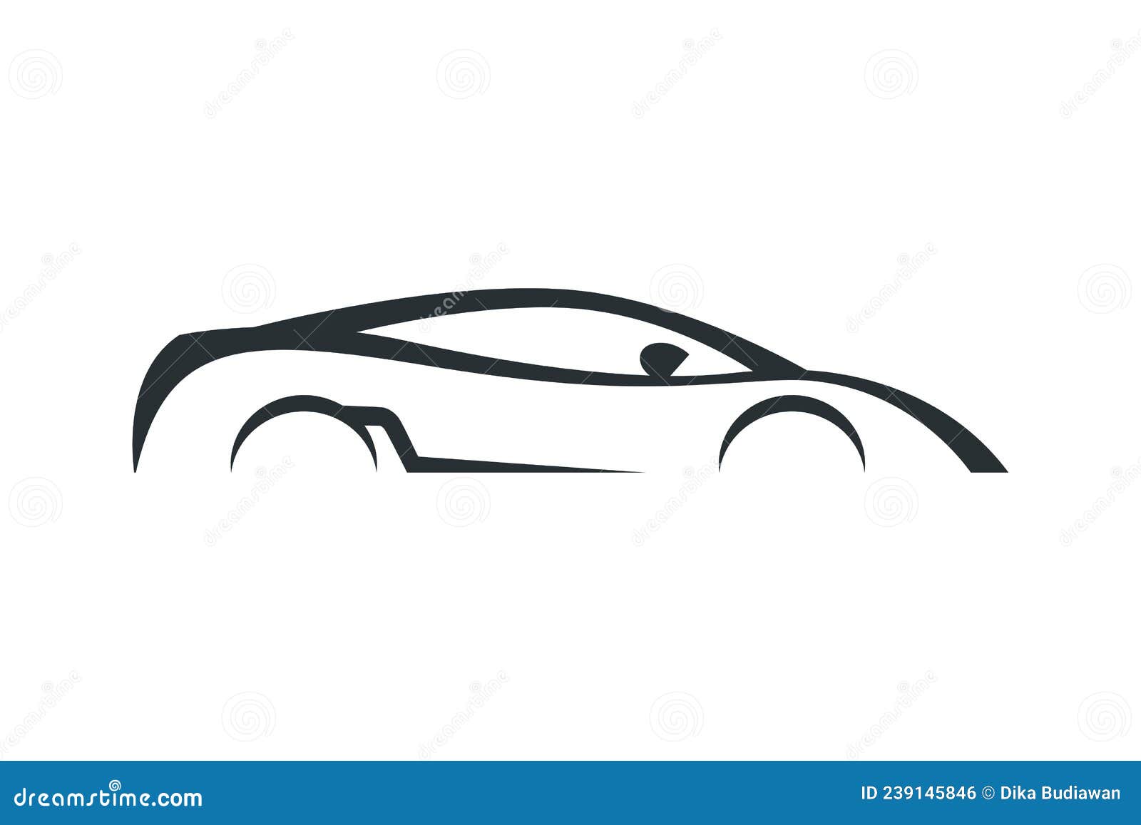 Illustration Vector Graphic of Super Car Line Art Stock Vector ...