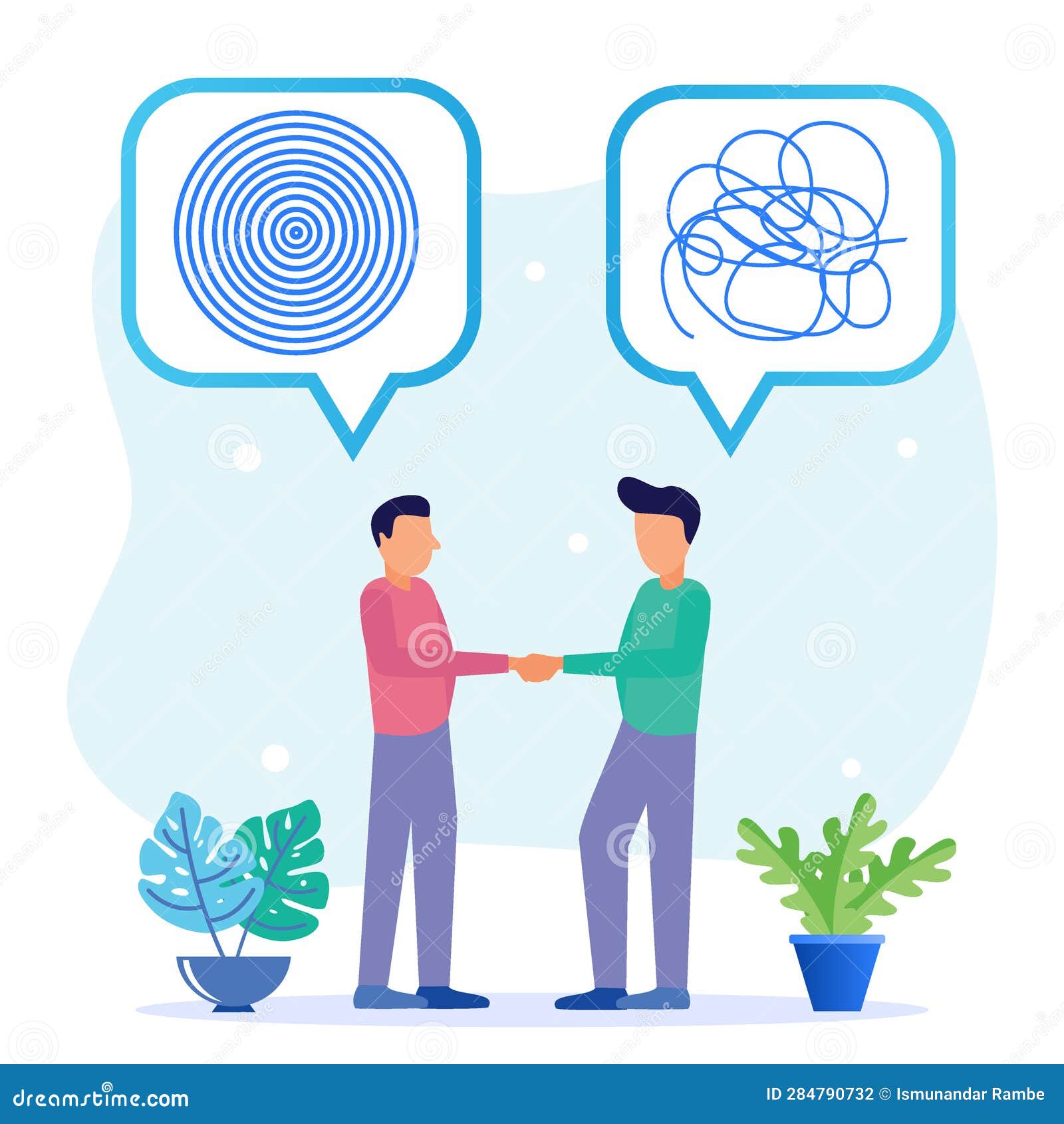 Illustration Vector Graphic Cartoon Character of Brain Data Analysis ...