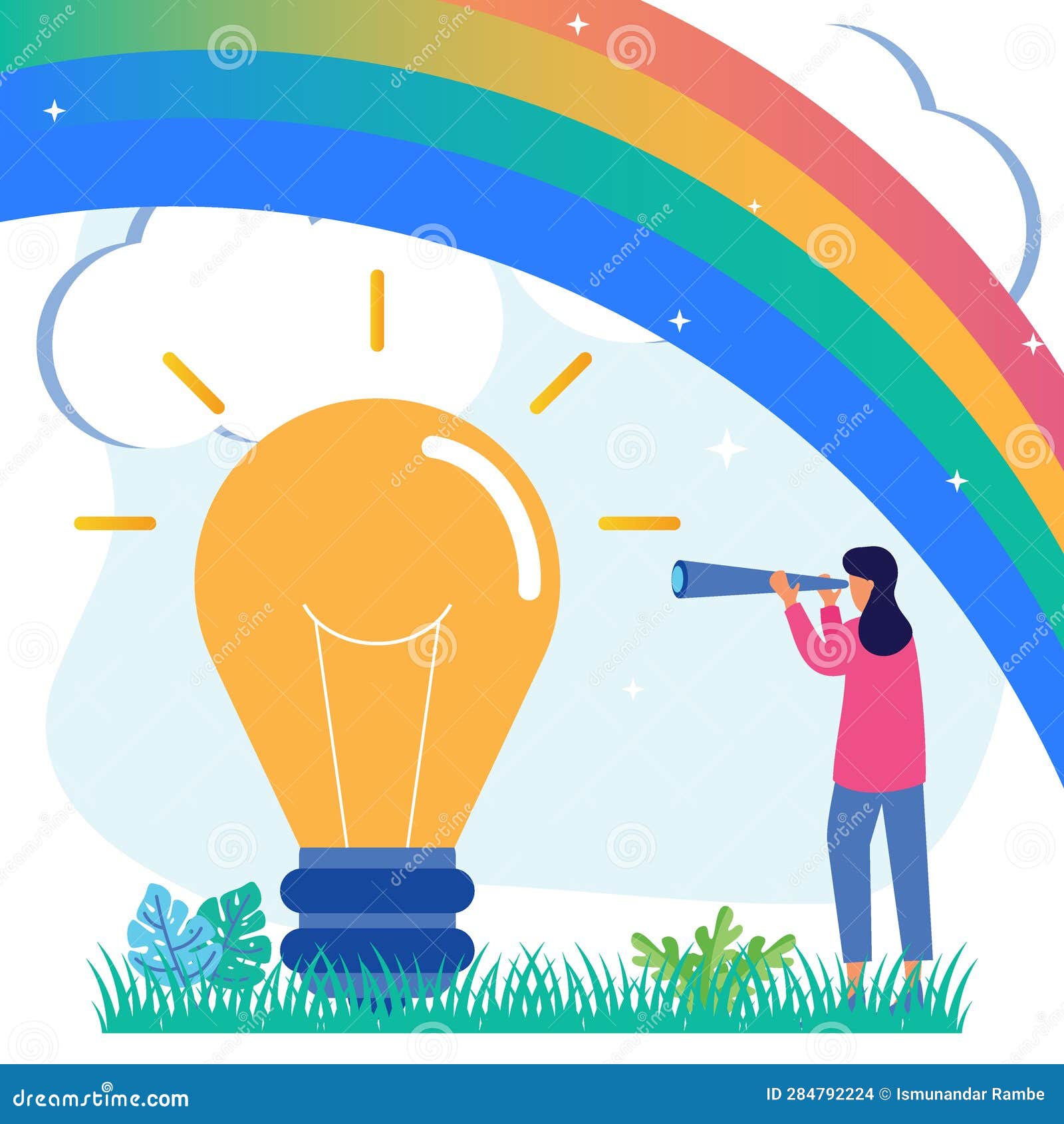 Illustration Vector Graphic Cartoon Character of Choice of Ideas ...