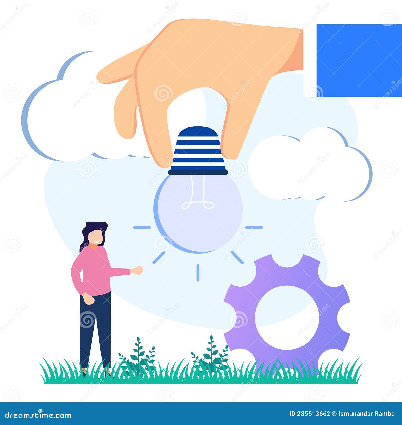 Illustration Vector Graphic Cartoon Character of Choice of Ideas ...