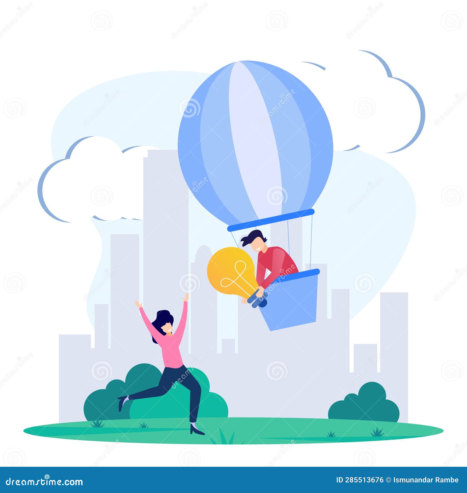 Illustration Vector Graphic Cartoon Character of Choice of Ideas ...