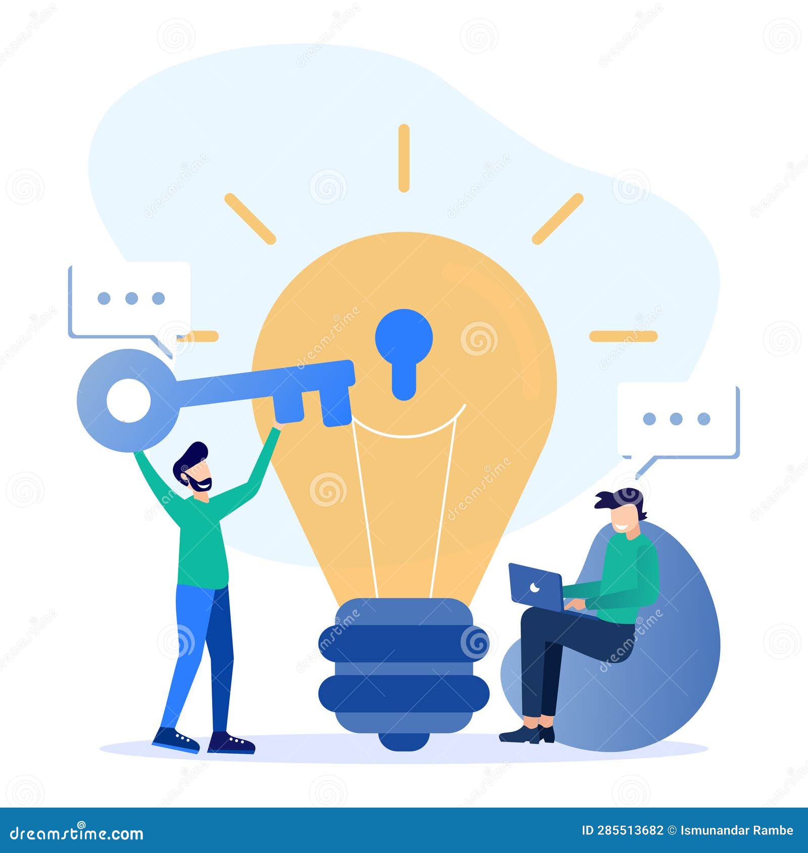 Illustration Vector Graphic Cartoon Character of Choice of Ideas ...