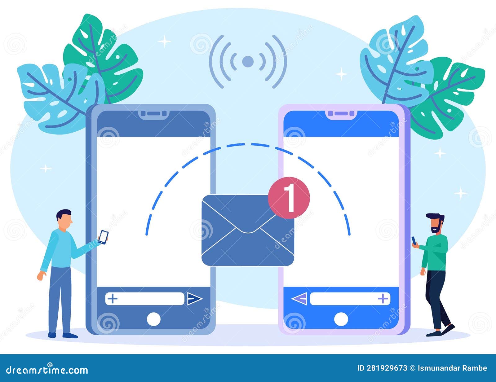 Illustration Vector Graphic Cartoon Character of Email Services and ...