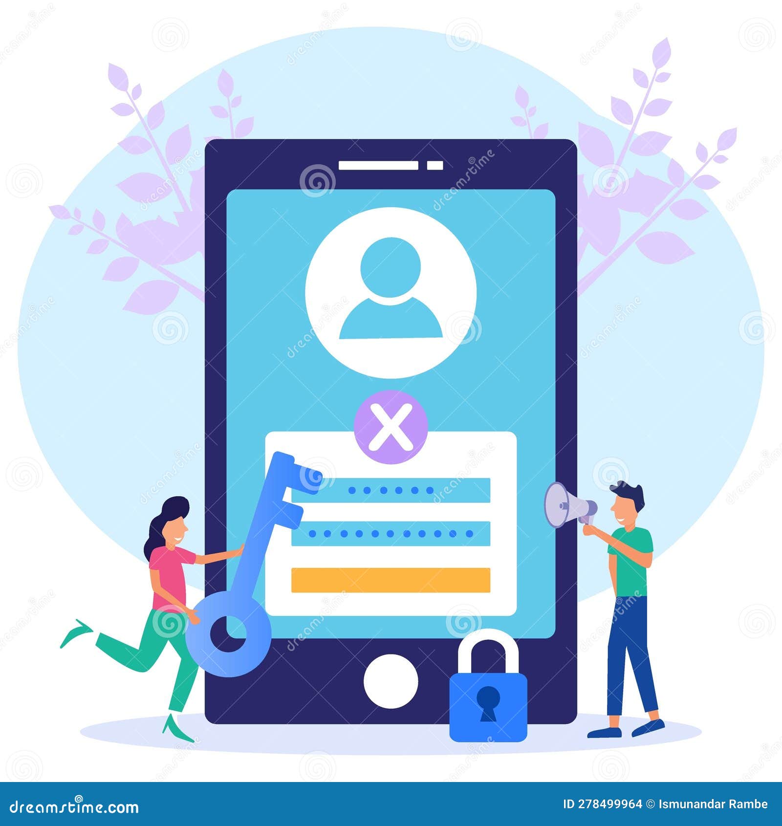 Illustration Vector Graphic Cartoon Character of Login Stock Vector ...