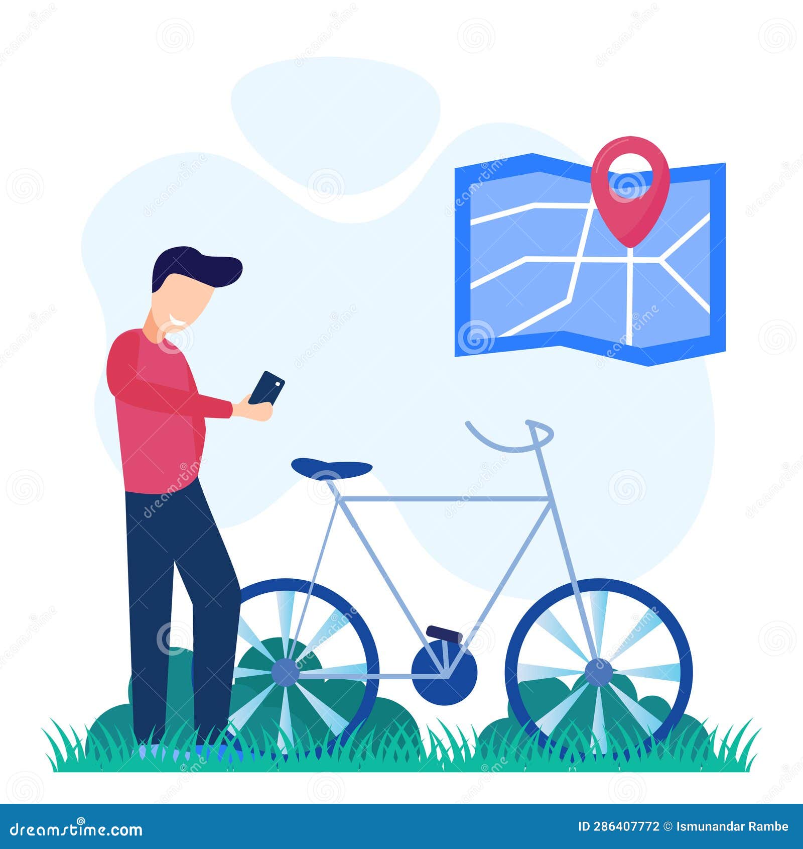 Illustration Vector Graphic Cartoon Character of Navigation Stock ...