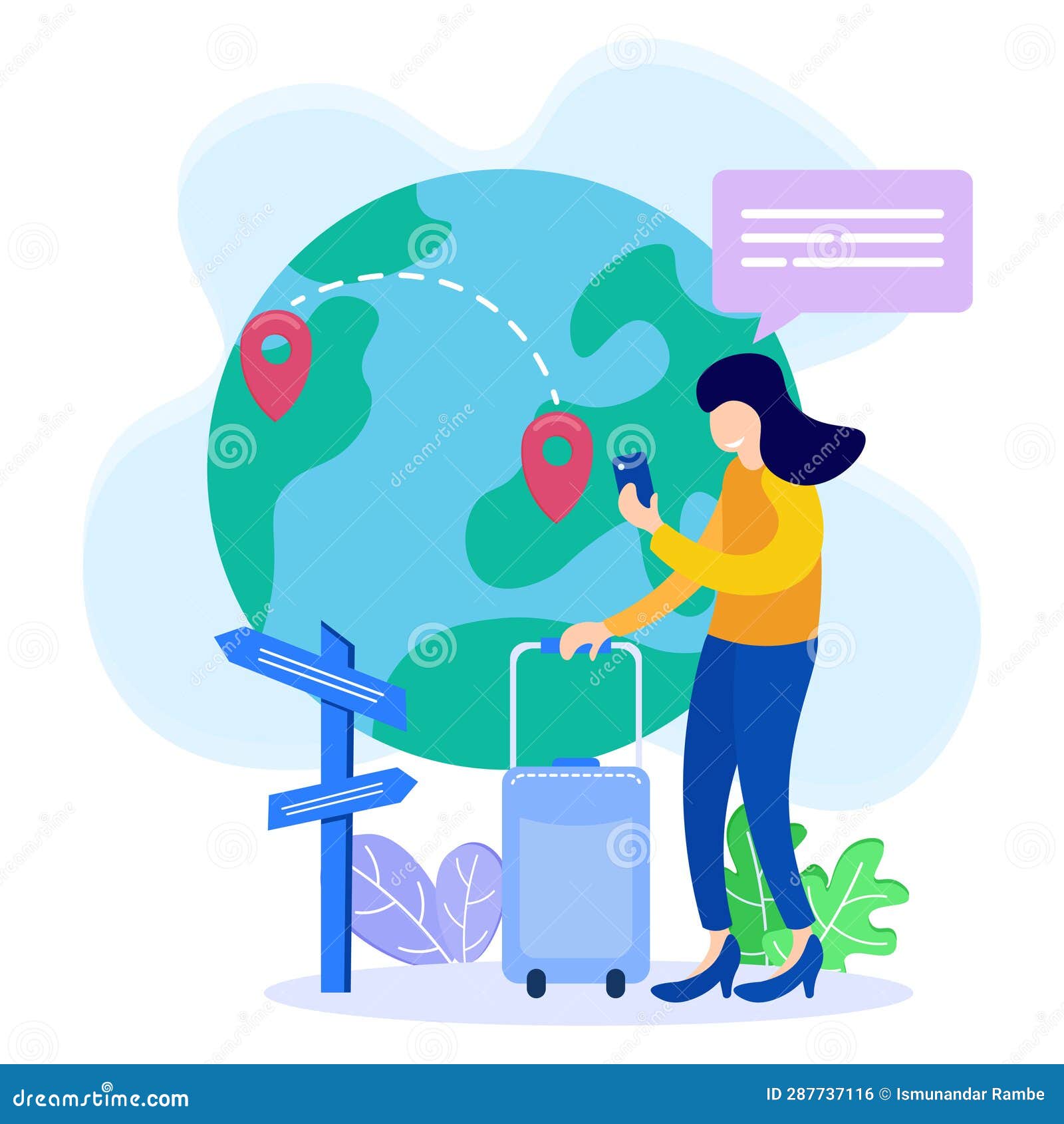 Illustration Vector Graphic Cartoon Character of Navigation Stock ...