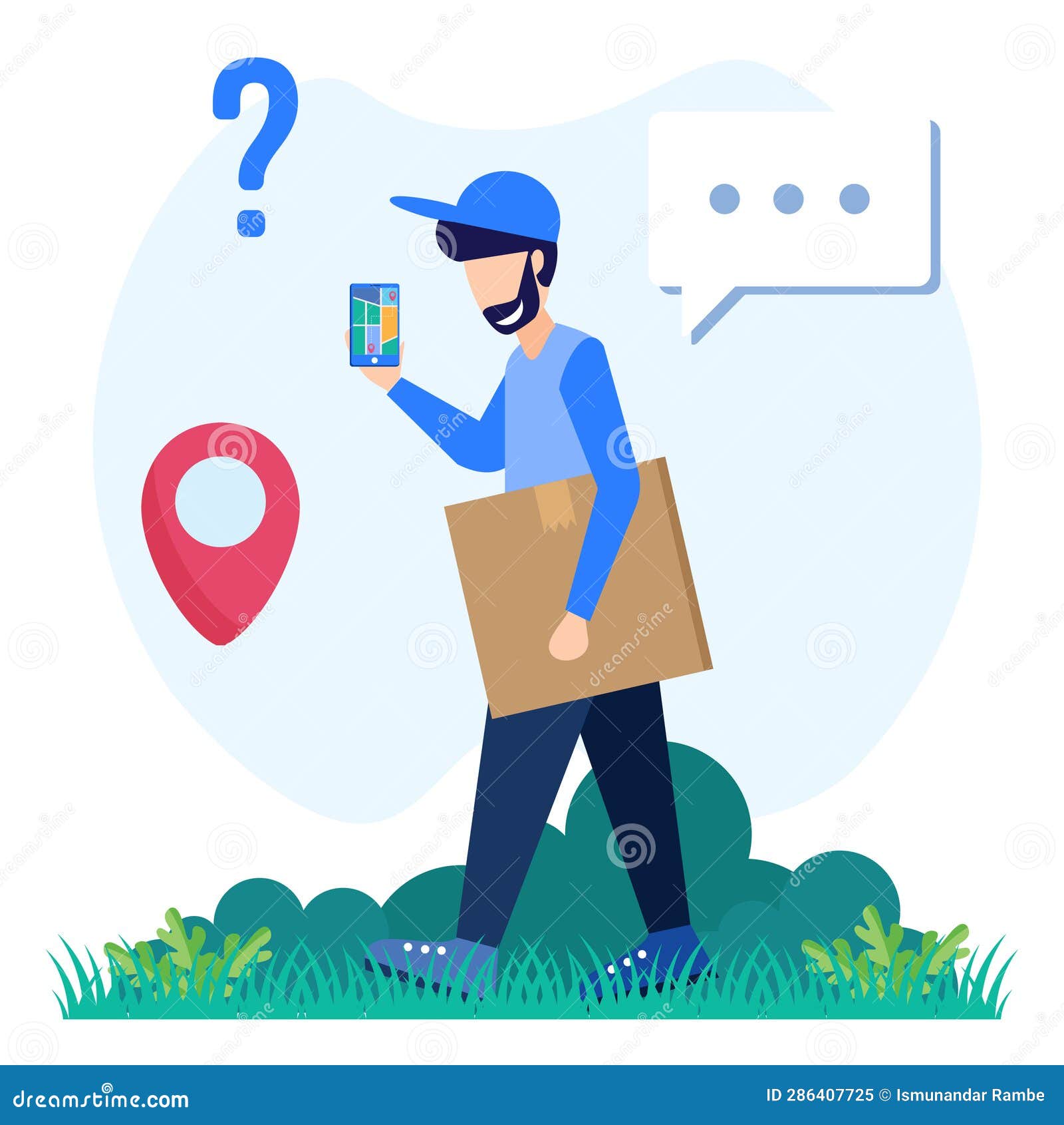 Illustration Vector Graphic Cartoon Character of Navigation Map Stock ...