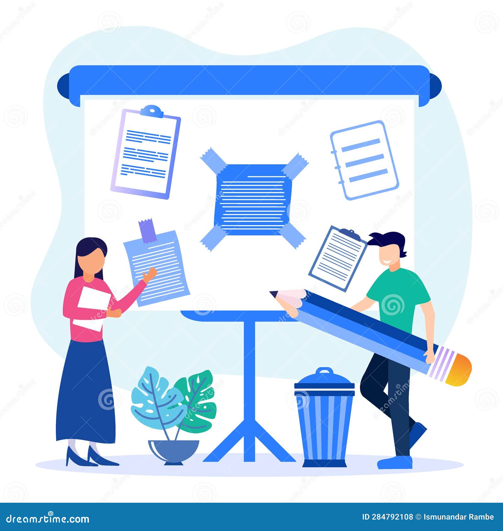 Illustration Vector Graphic Cartoon Character of Paper Notes for ...