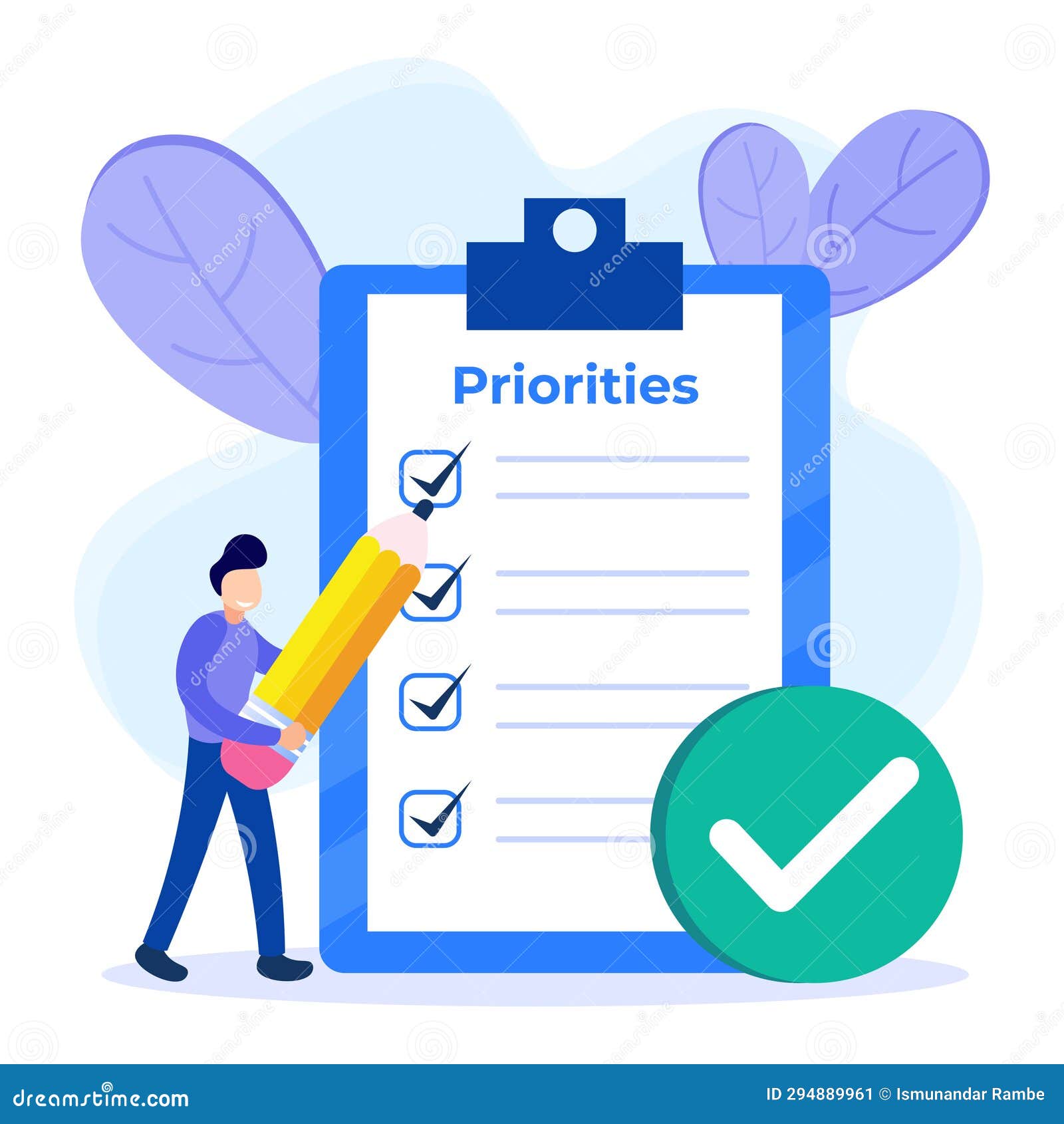 Illustration Vector Graphic Cartoon Character of Priorities Stock ... Illustration Vector Graphic Cartoon Character of Priorities Stock ...