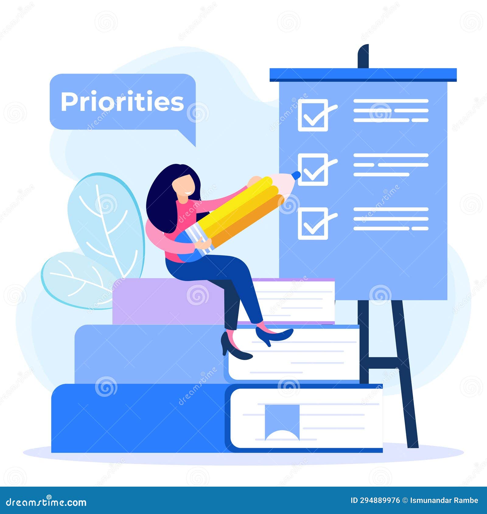 Illustration Vector Graphic Cartoon Character of Priorities Stock ...