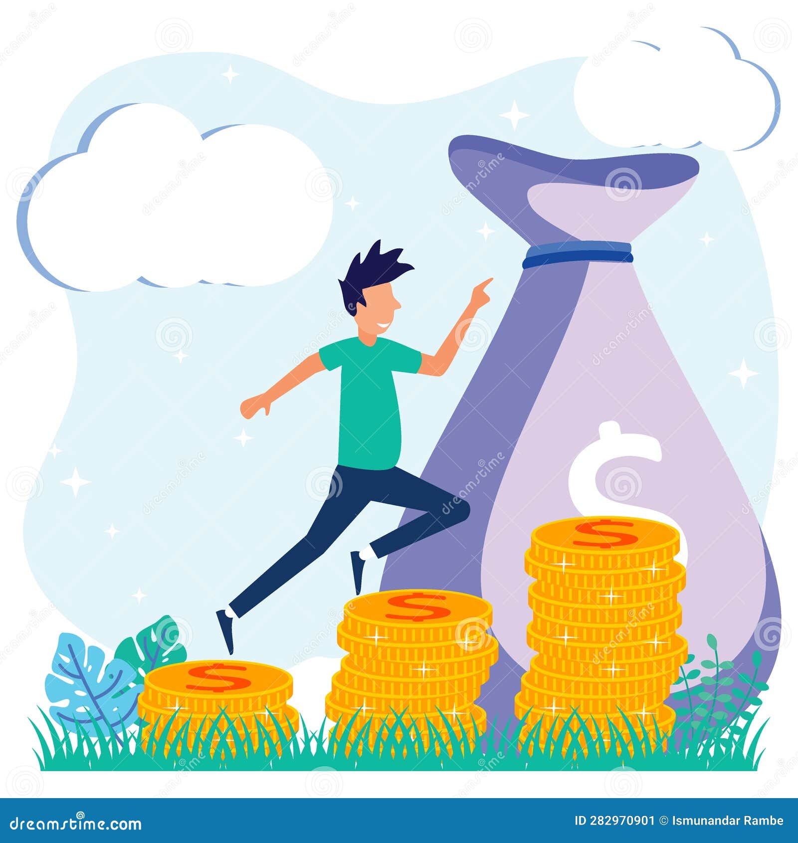 Illustration Vector Graphic Cartoon Character of Productivity ...