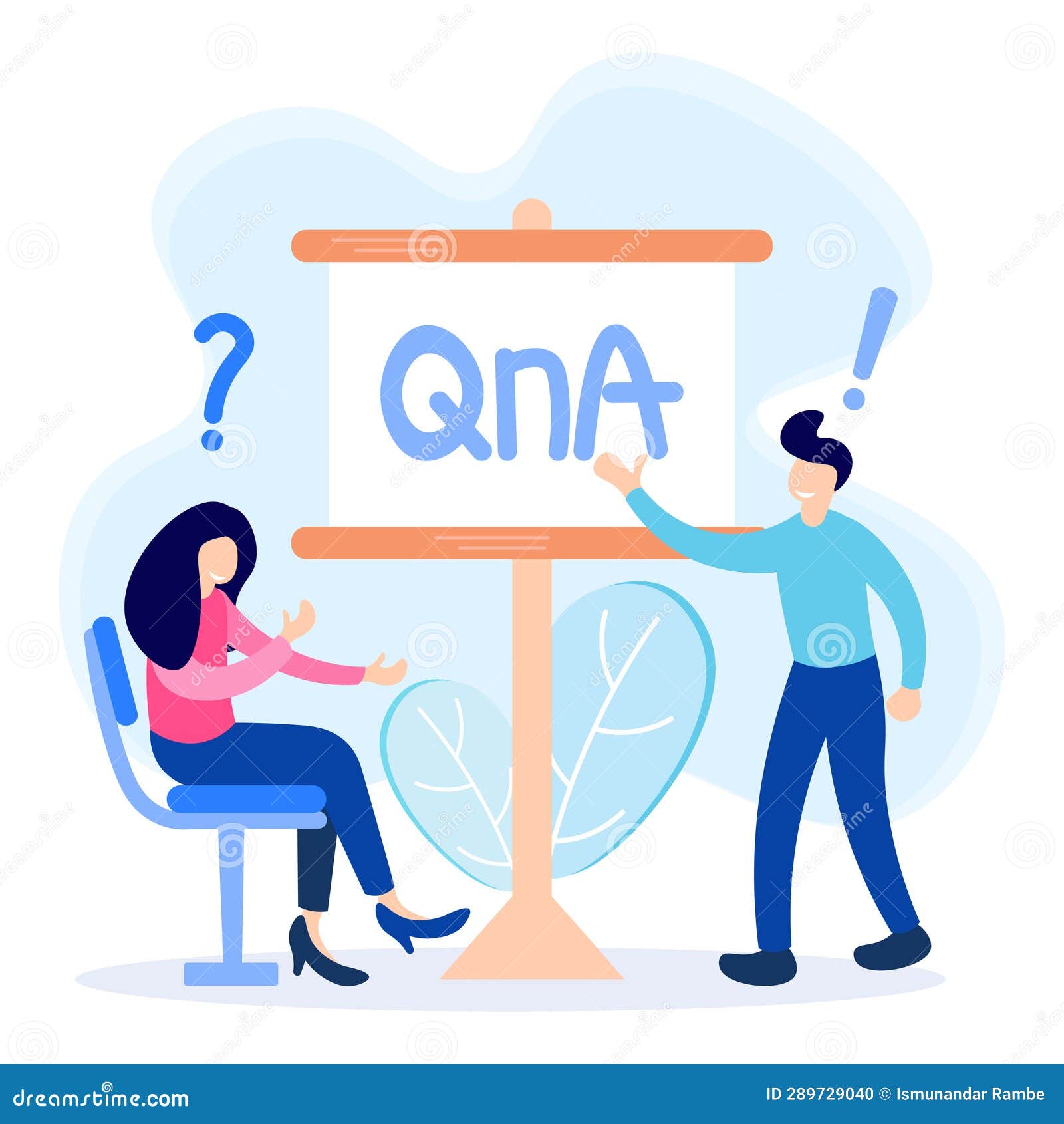 Illustration Vector Graphic Cartoon Character of Question and Answer ...