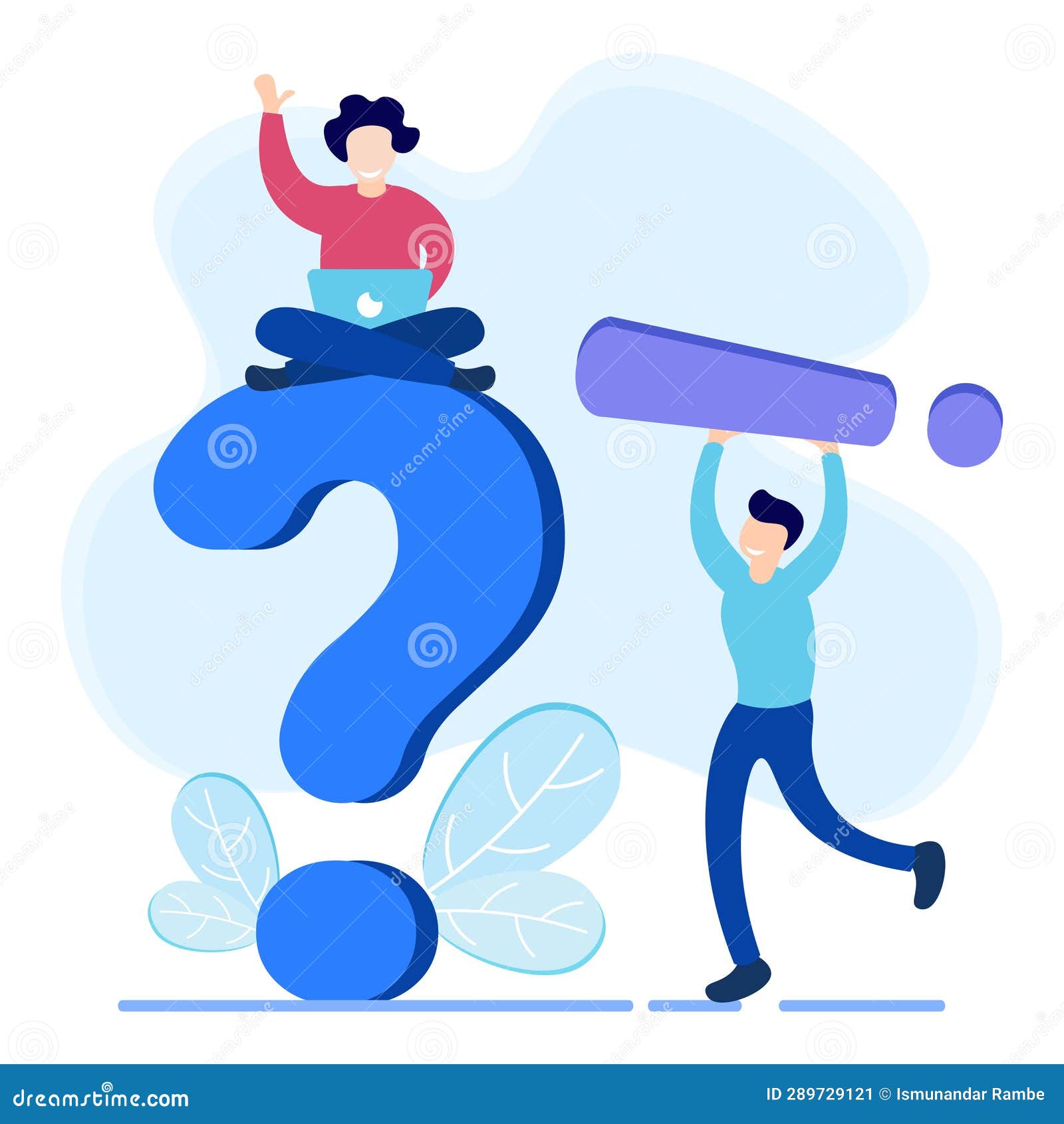 Illustration Vector Graphic Cartoon Character of Question and Answer ...
