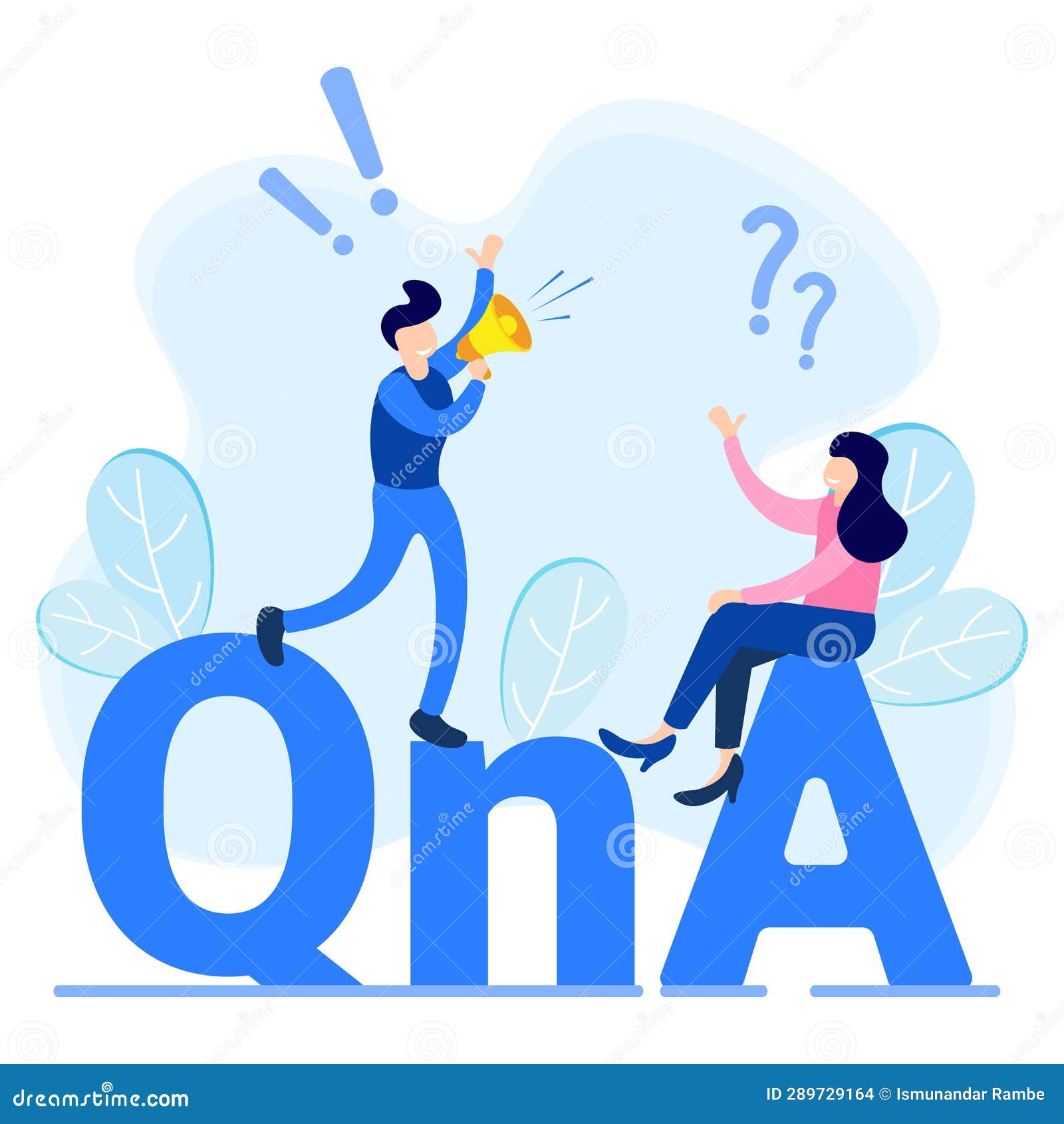 Illustration Vector Graphic Cartoon Character of Question and Answer ...