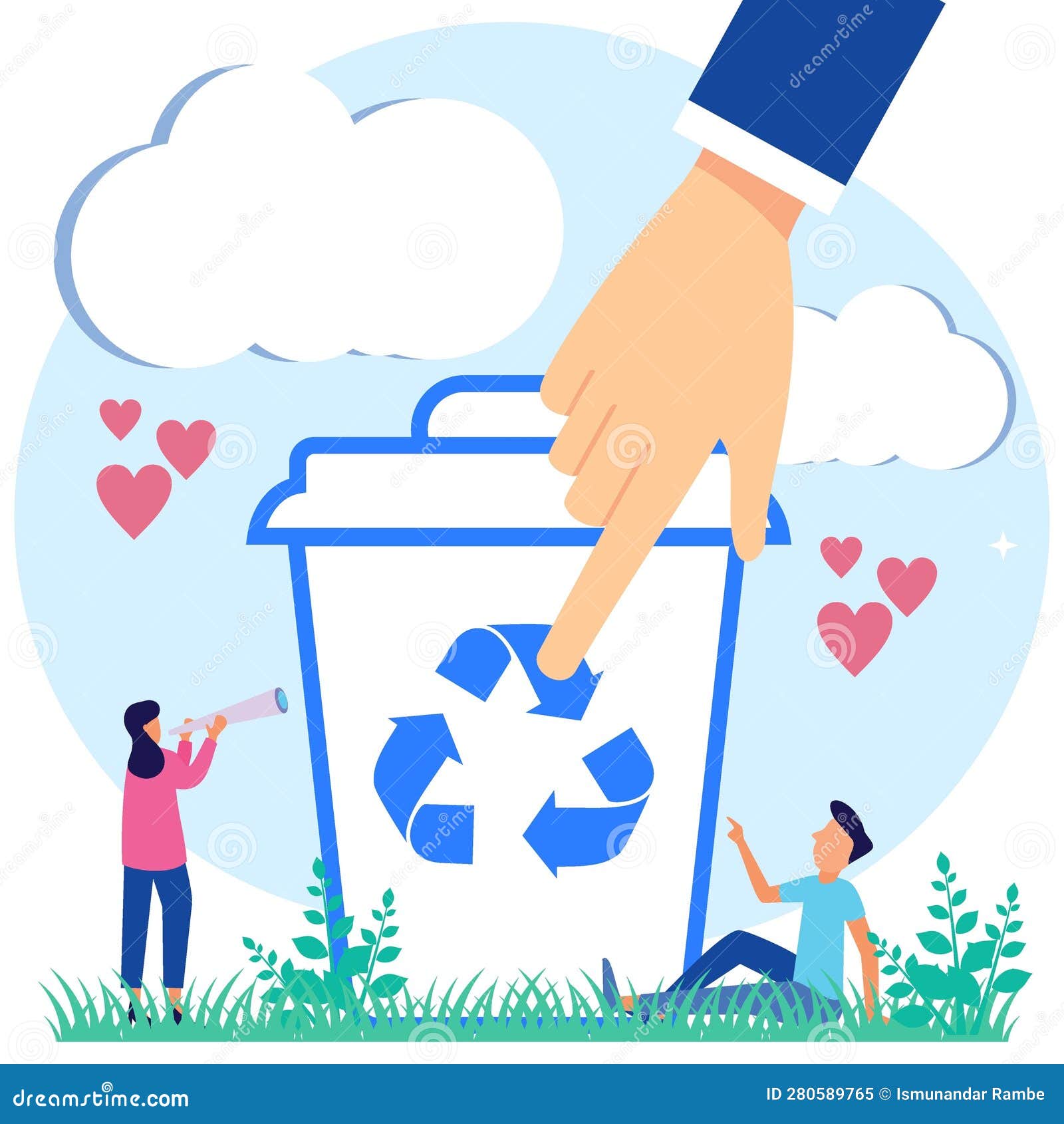 Illustration Vector Graphic Cartoon Character of Recycle Stock Vector ...