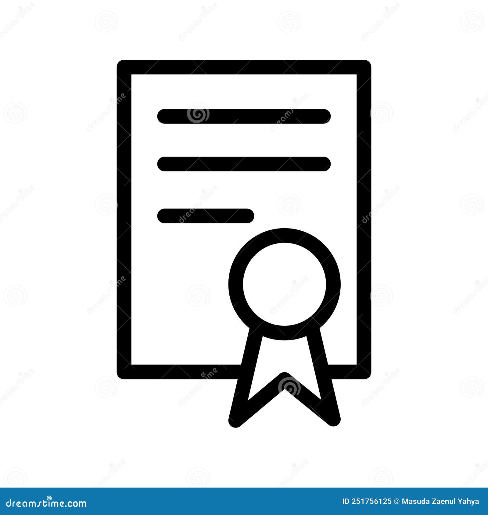 Illustration Vector Graphic of Certificate Icon Stock Vector ...