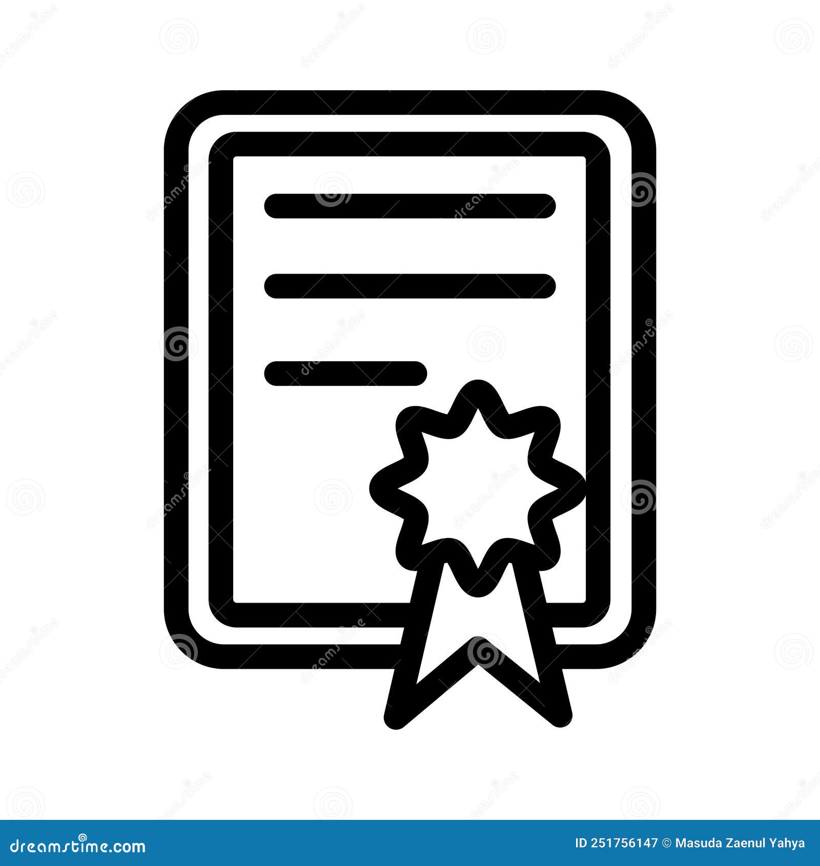 Illustration Vector Graphic of Certificate Icon Stock Vector ...