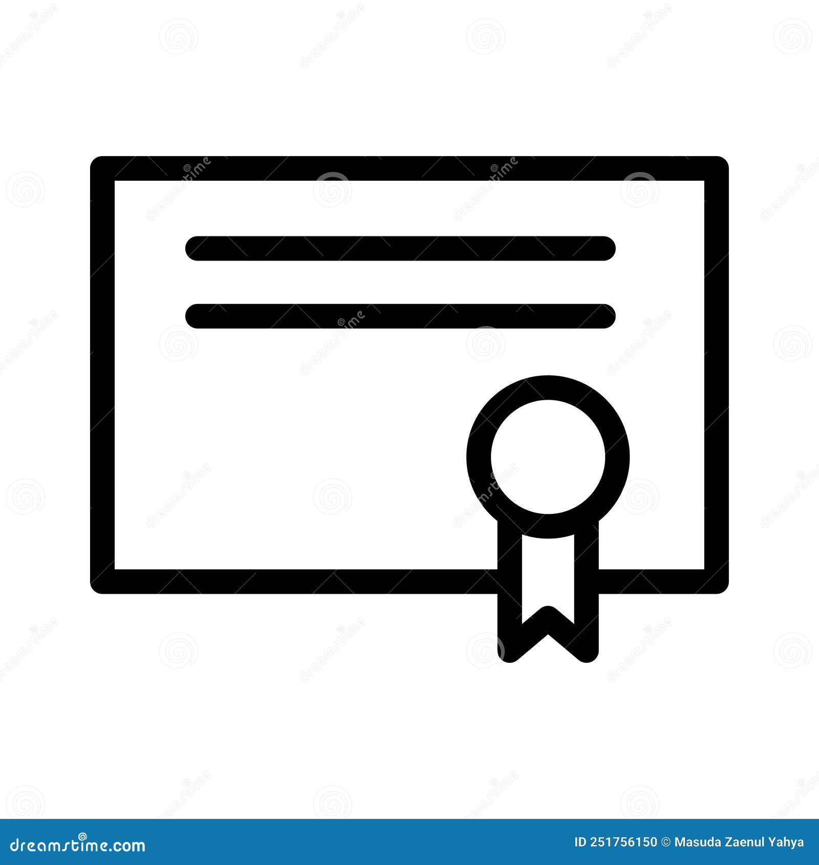 Illustration Vector Graphic of Certificate Icon Stock Vector ...