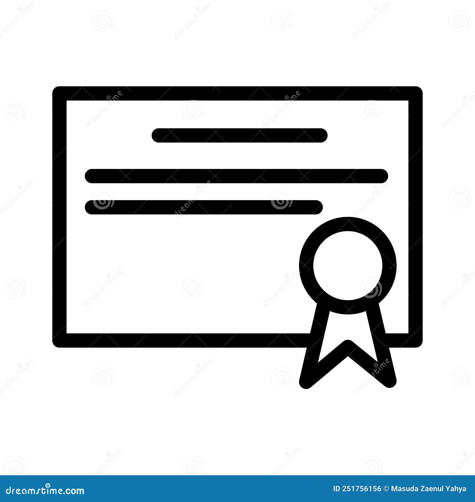 Illustration Vector Graphic of Certificate Icon Stock Vector ...