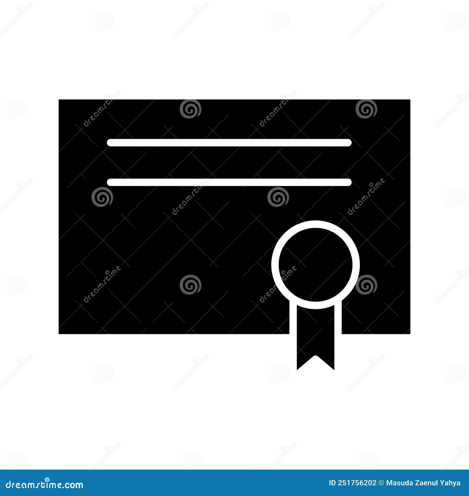 Illustration Vector Graphic of Certificate Icon Stock Vector ...