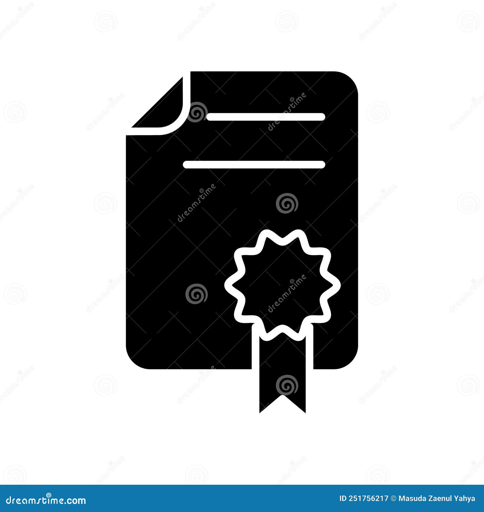 Illustration Vector Graphic of Certificate Icon Stock Vector ...