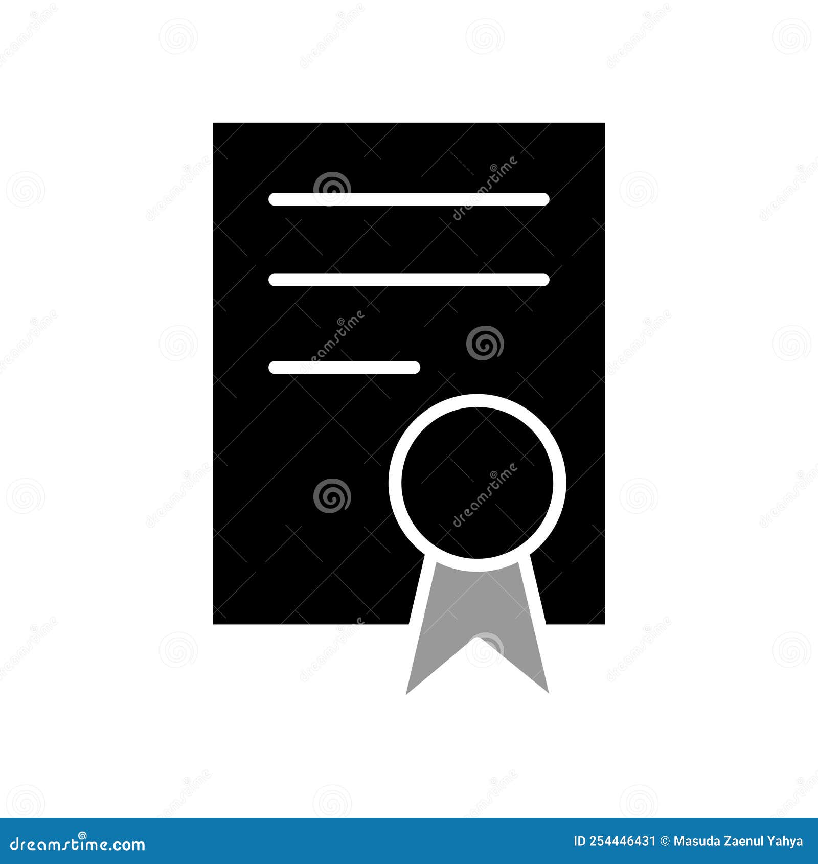 Illustration Vector Graphic of Certificate Icon Stock Vector ...