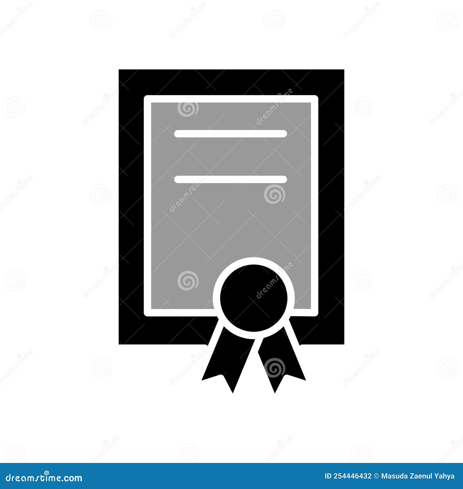 Illustration Vector Graphic of Certificate Icon Stock Vector ...