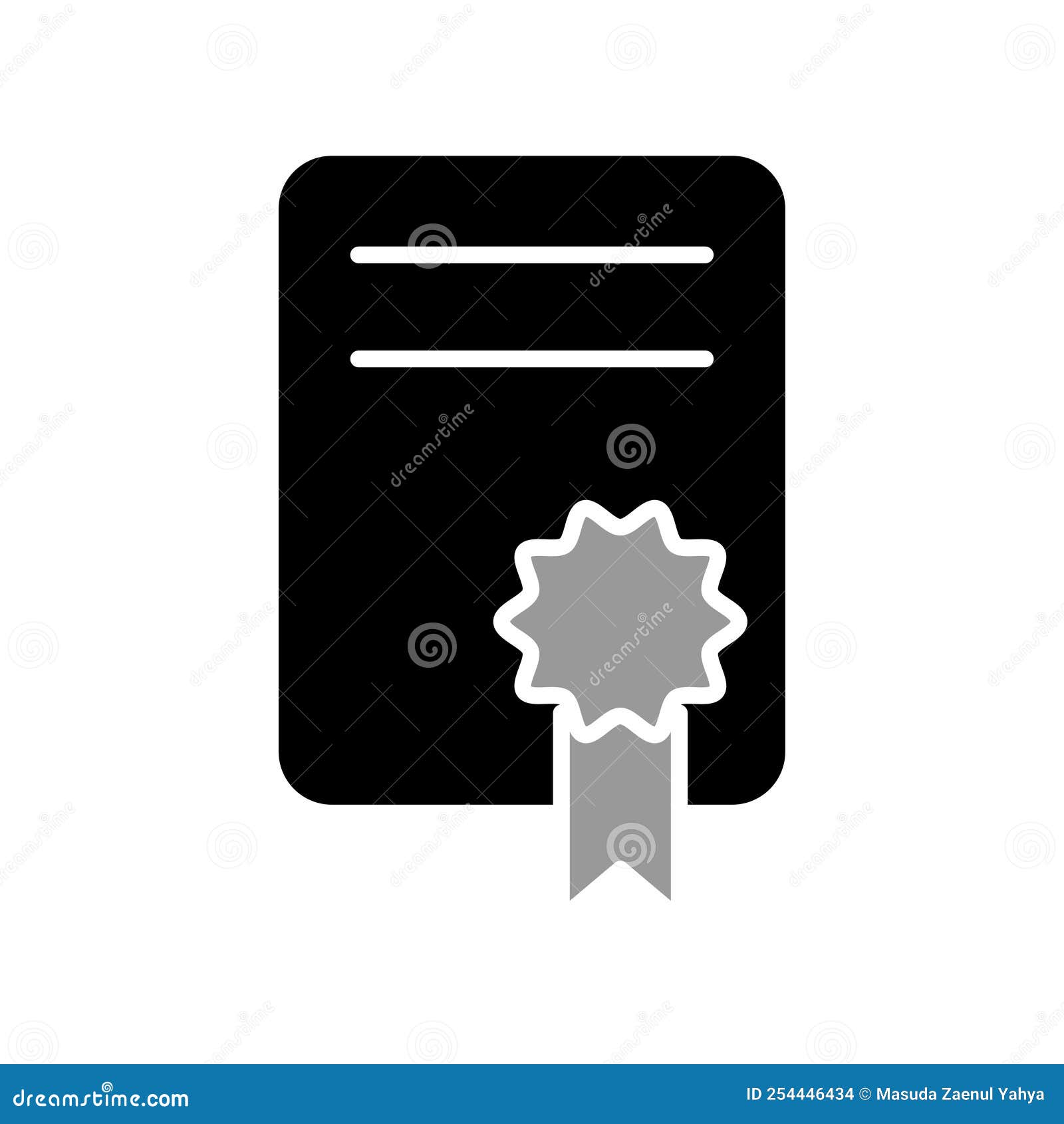 Illustration Vector Graphic of Certificate Icon Stock Vector ...