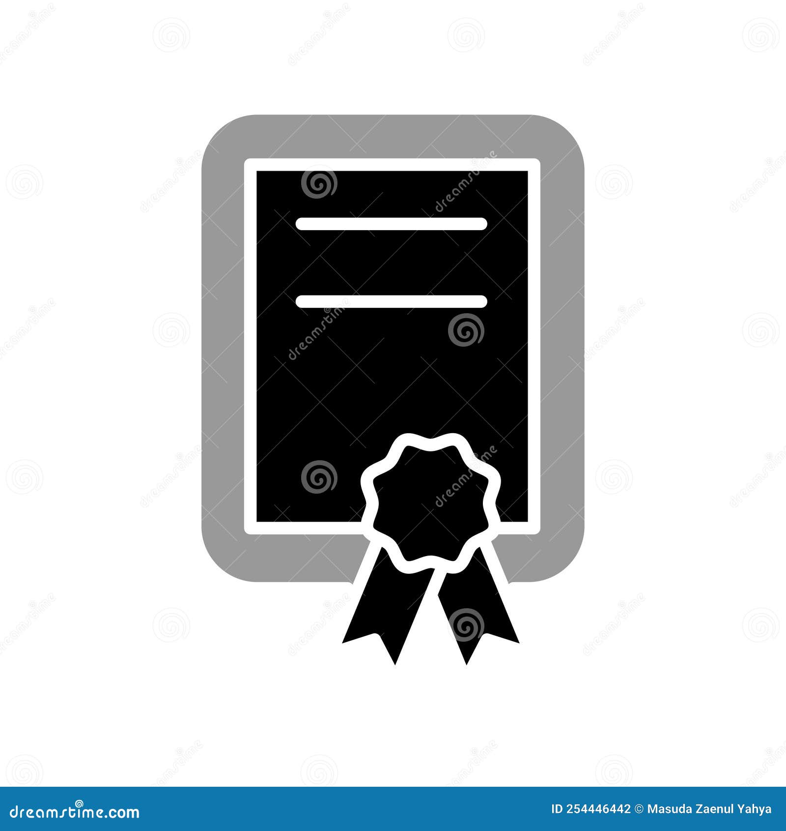 Illustration Vector Graphic of Certificate Icon Stock Vector ...