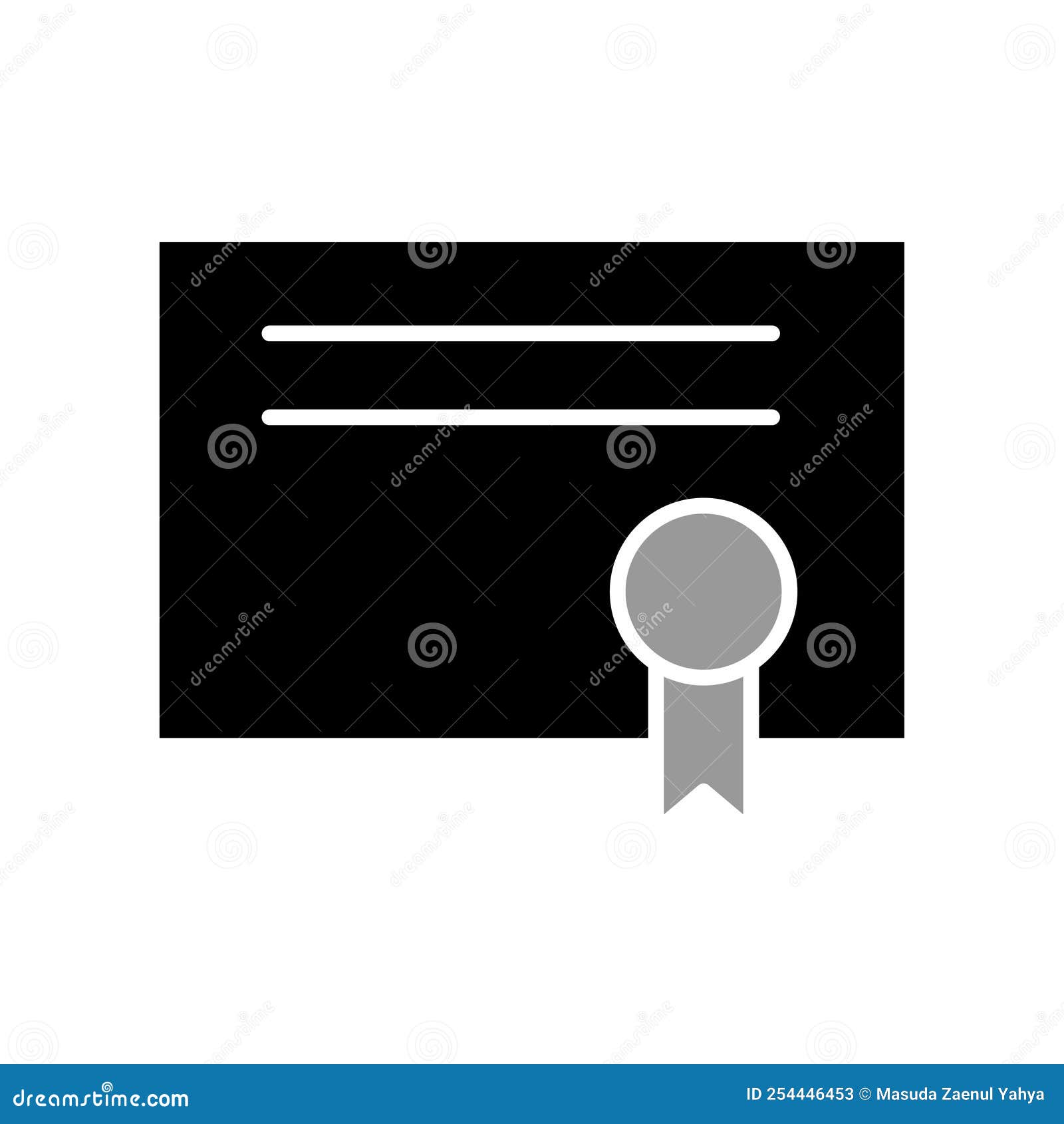 Illustration Vector Graphic of Certificate Icon Stock Vector ...