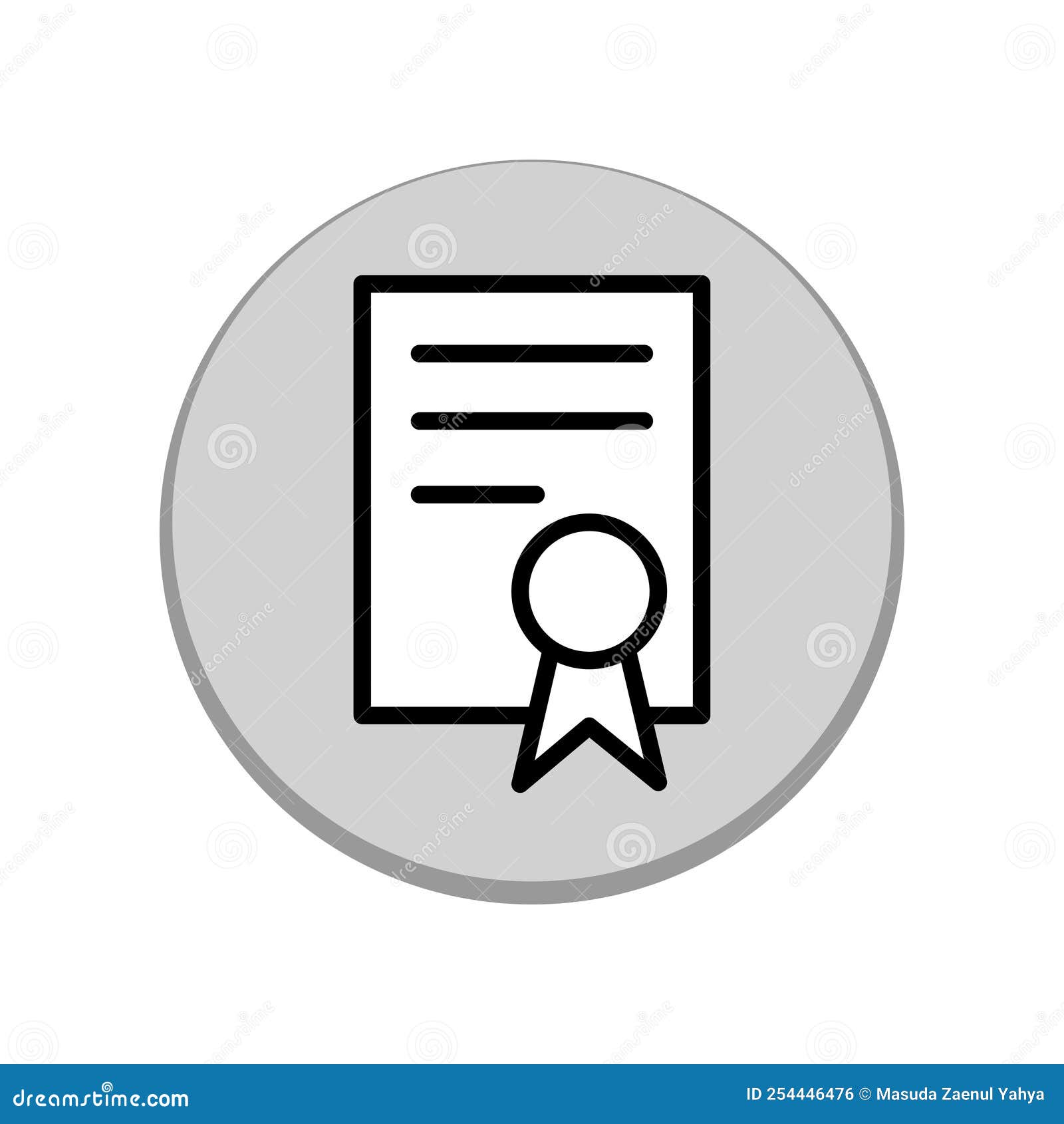 Illustration Vector Graphic of Certificate Icon Stock Vector ...