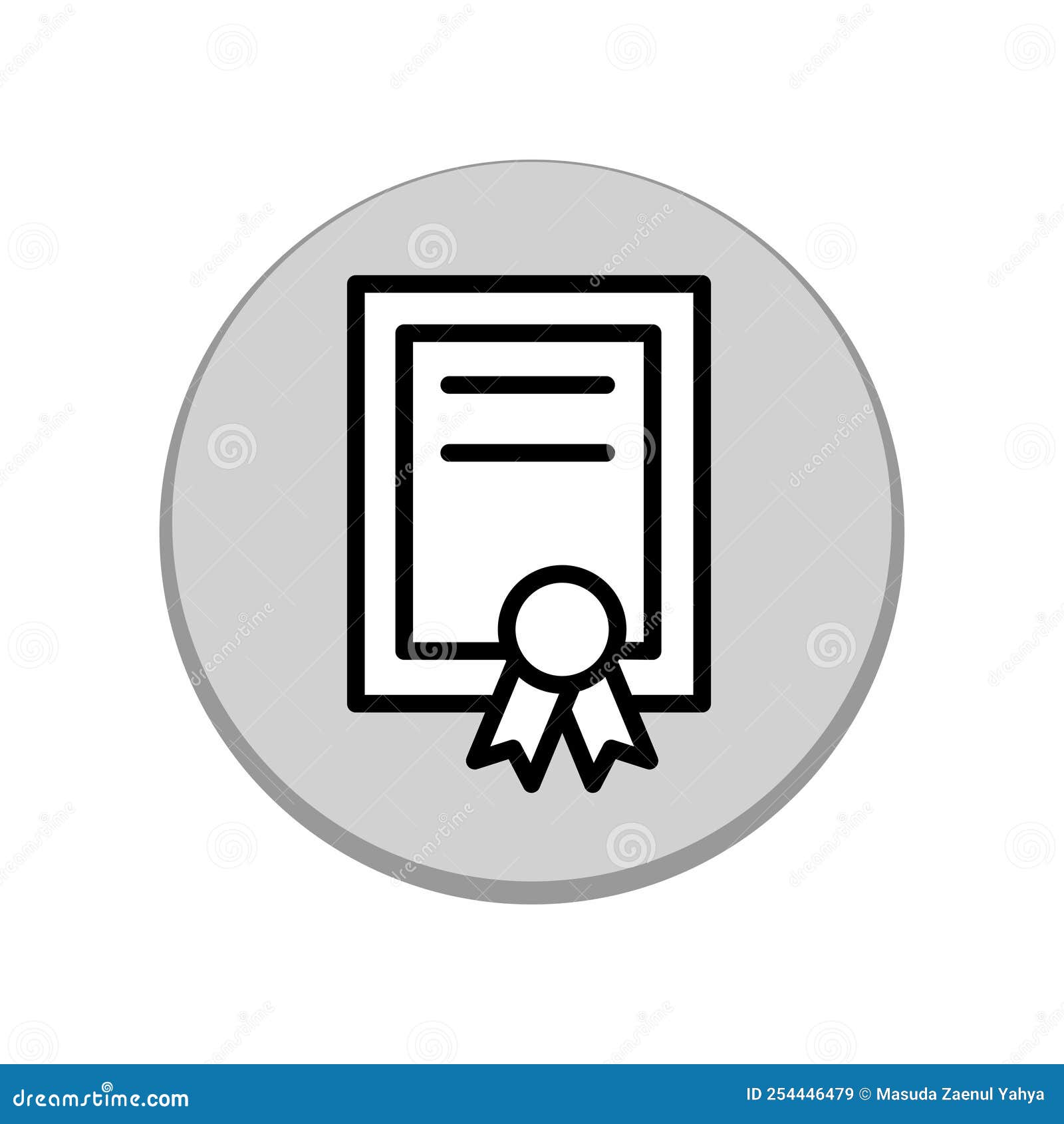 Illustration Vector Graphic of Certificate Icon Stock Vector ...