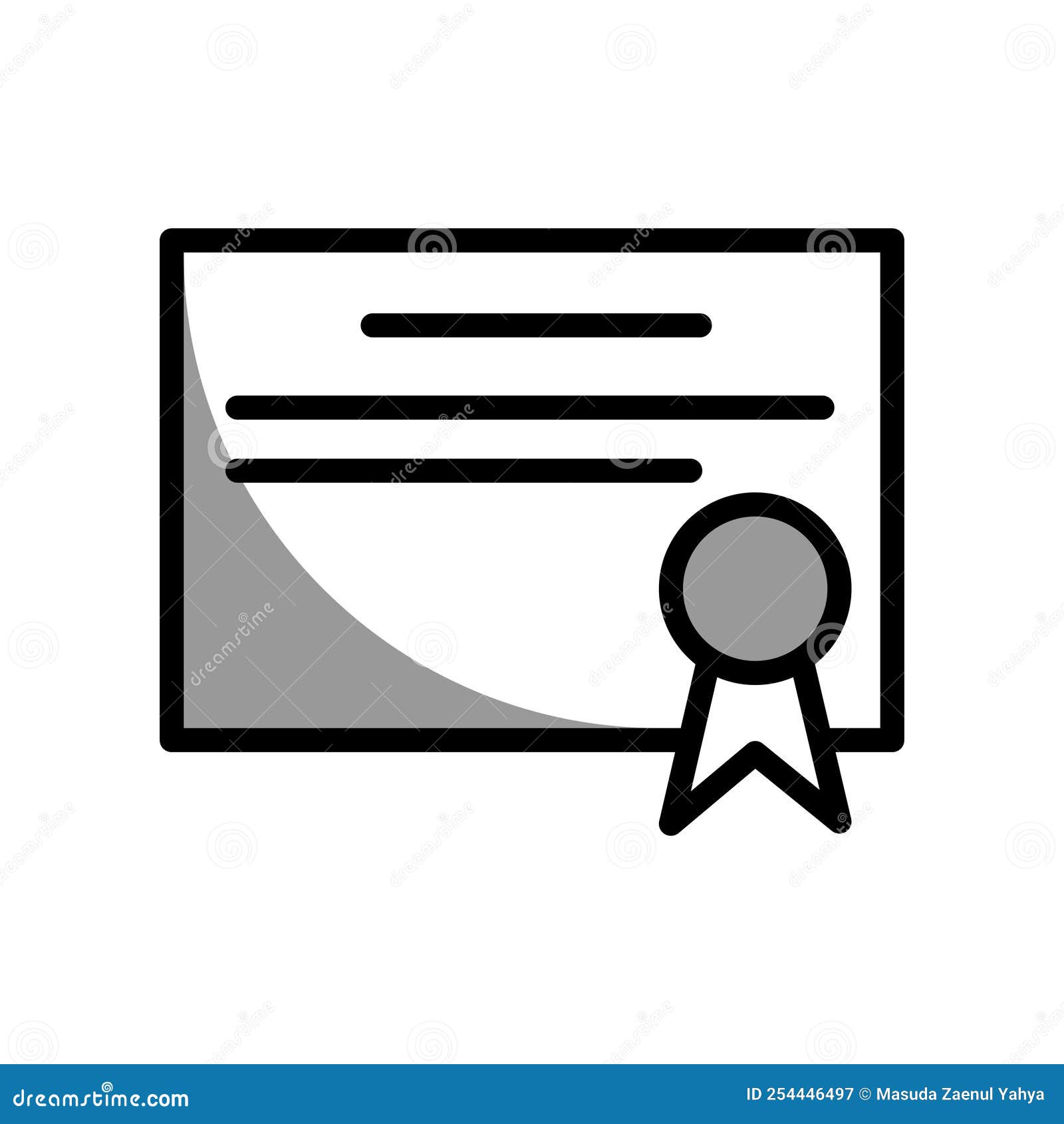 Illustration Vector Graphic of Certificate Icon Stock Vector ...