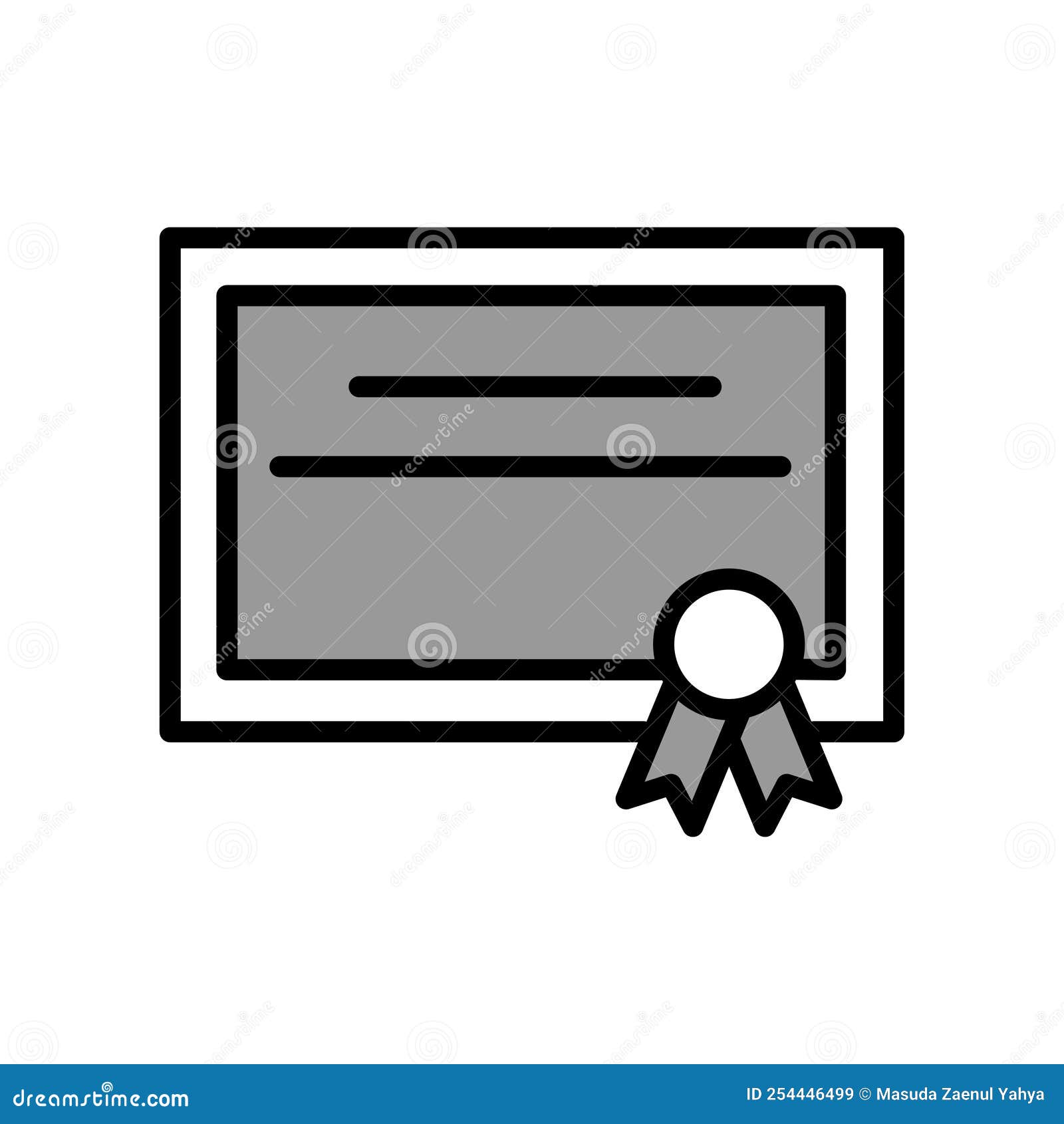 Illustration Vector Graphic of Certificate Icon Stock Vector ...