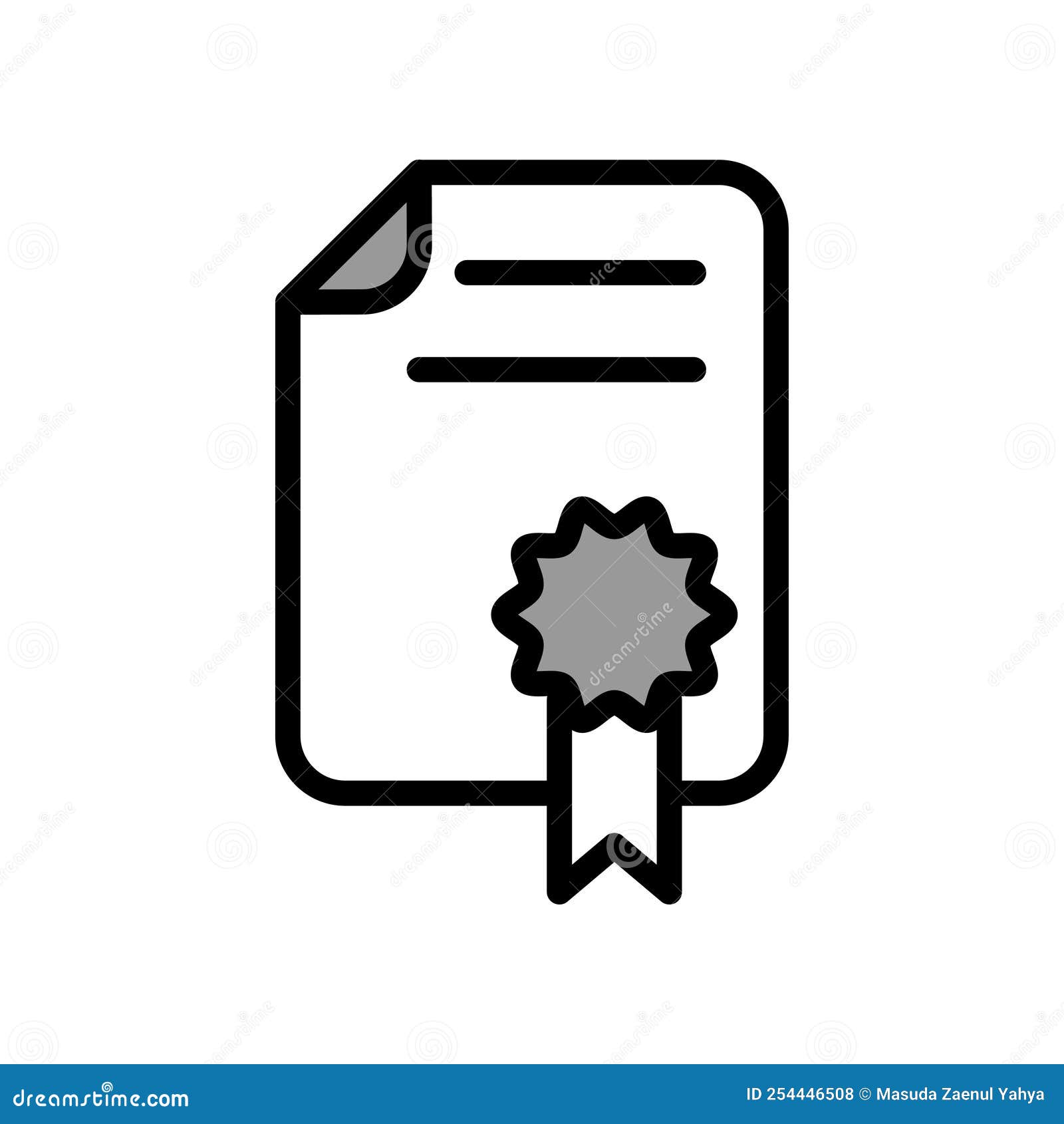 Illustration Vector Graphic of Certificate Icon Stock Vector ...