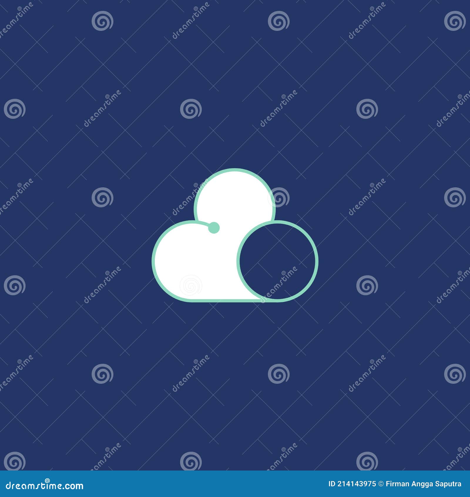 Illustration Vector Graphic of Circle Cloud Logo Stock Vector ...
